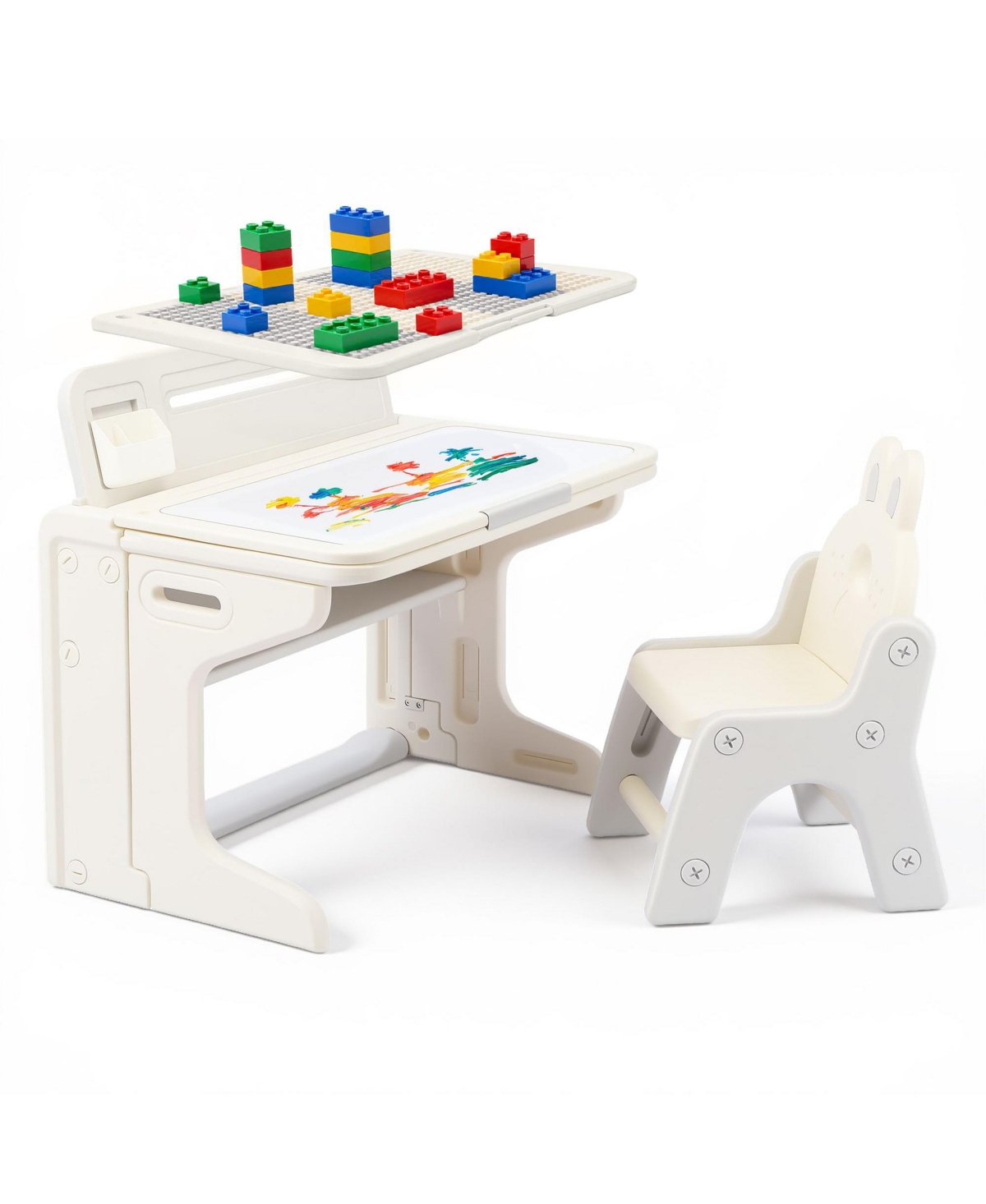 Click here for Kinder King Kids Table and Chair Set  Activity Des... prices