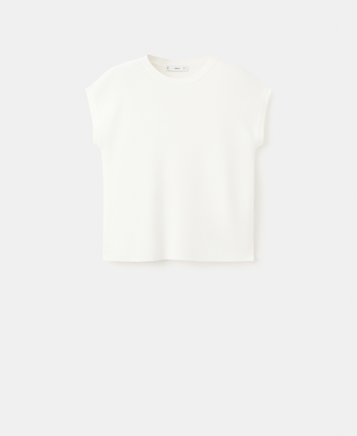 Click here for Mango Womens Short-Sleeve Cotton Sweater - Ecru prices