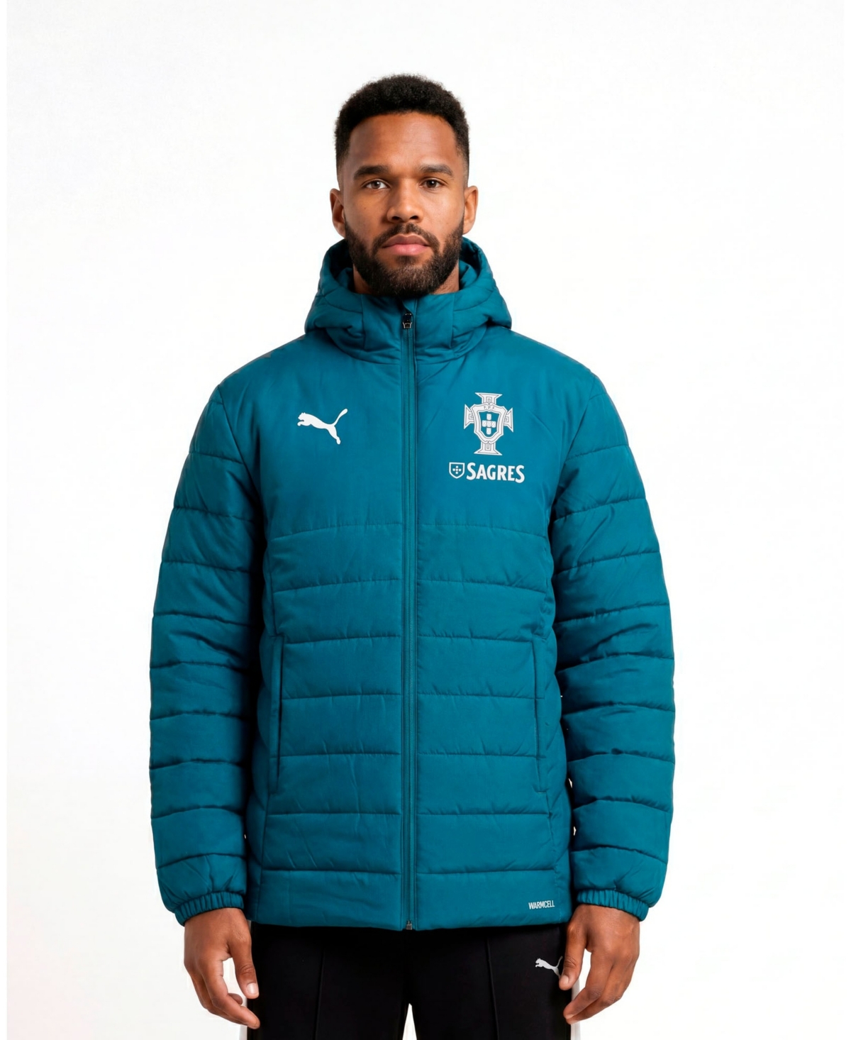 Click here for Puma Mens Teal Portugal National Team PumaTech Ful... prices