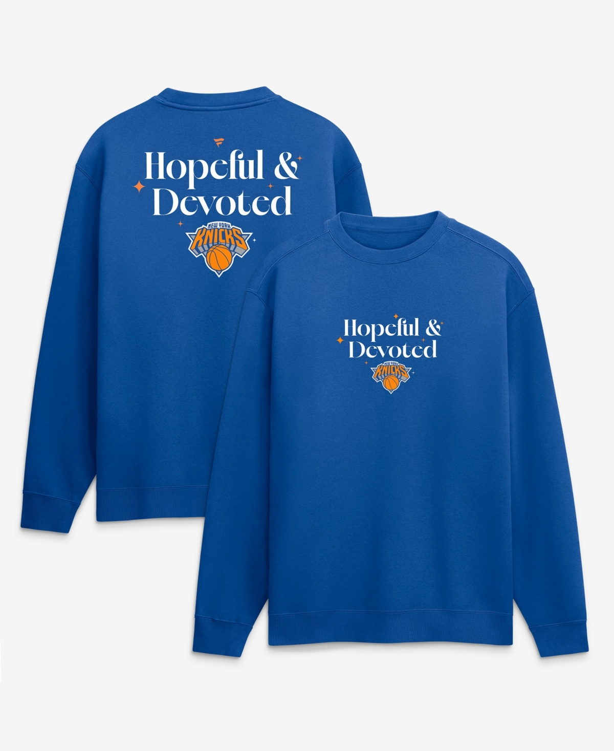 Click here for Fanatics Mens Blue New York Knicks Hopeful Devoted... prices