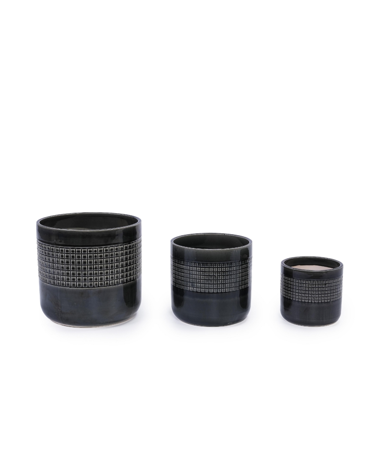 Click here for Clihome Handmade Glazed Ceramic Planter Set of 3... prices