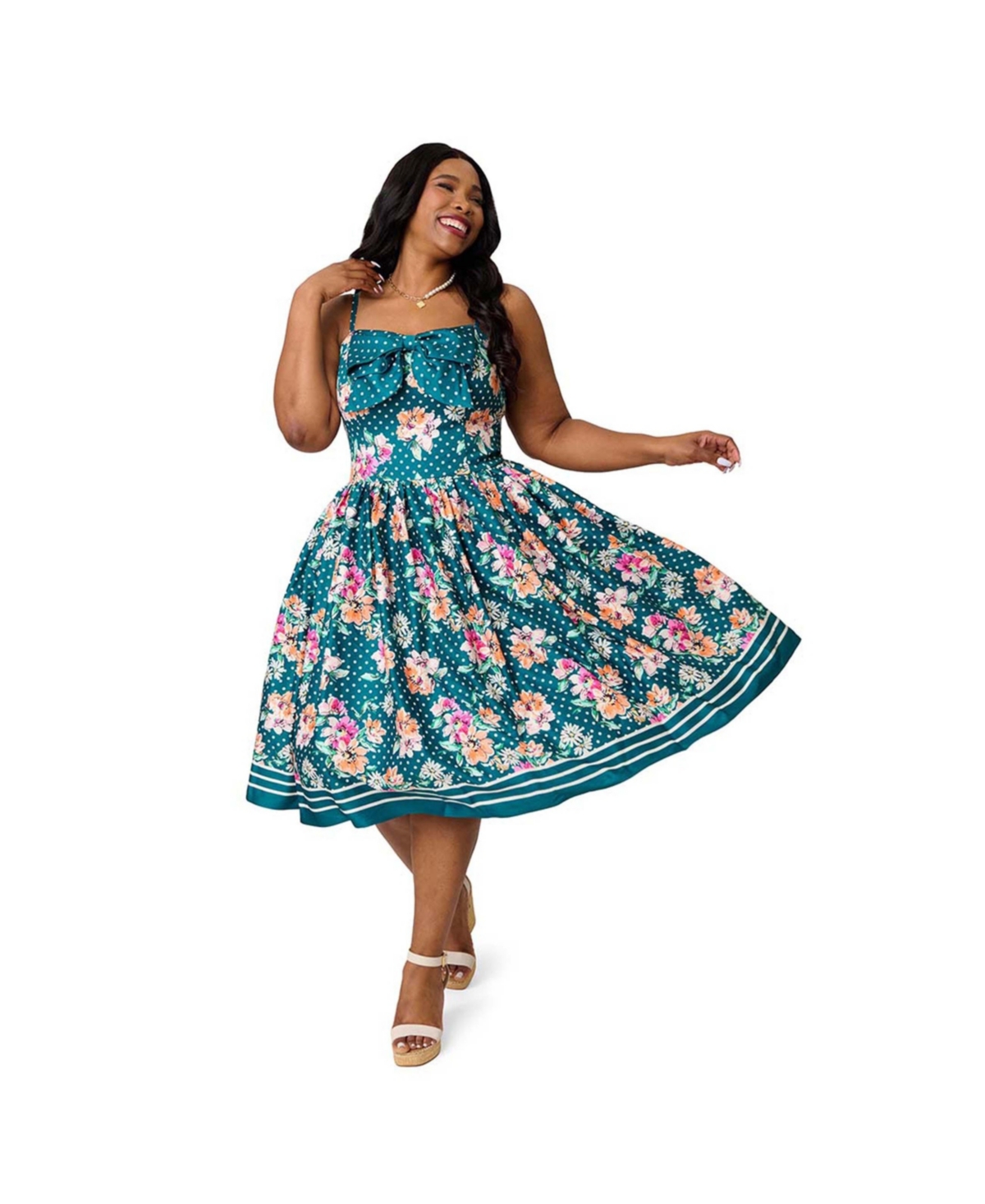 Click here for Unique Vintage Plus Size 1950s Sweetheart Swing Dr... prices