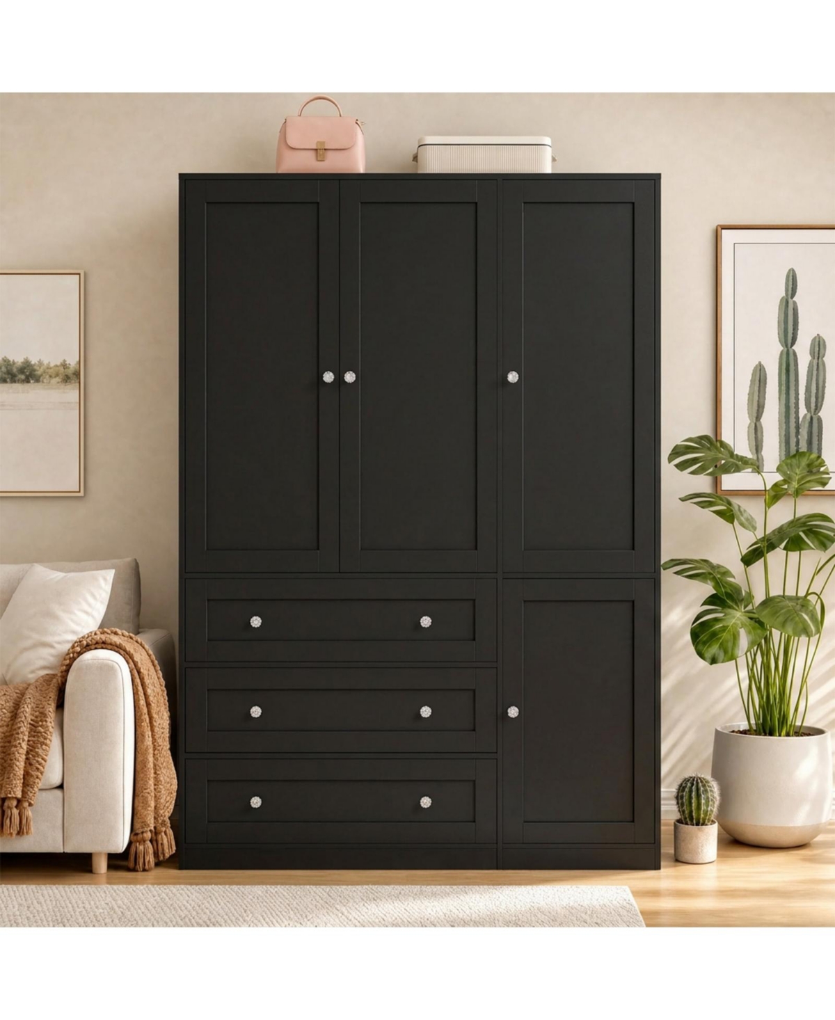 Click here for homfan 71 Storage Cabinet - Large Modern Closet wi... prices