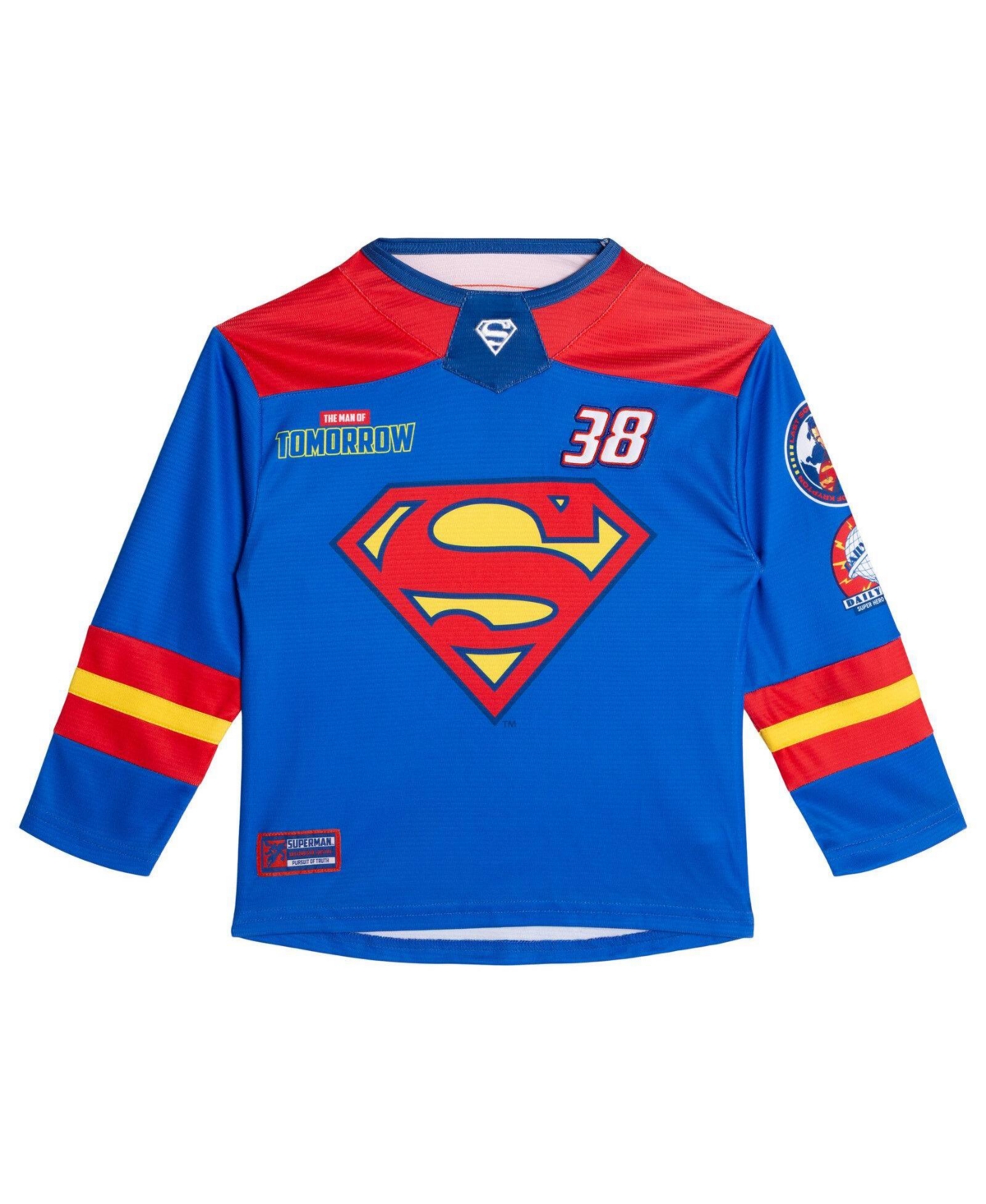 Click here for Justice League Superman Boys 5- 16 Hockey Jersey -... prices