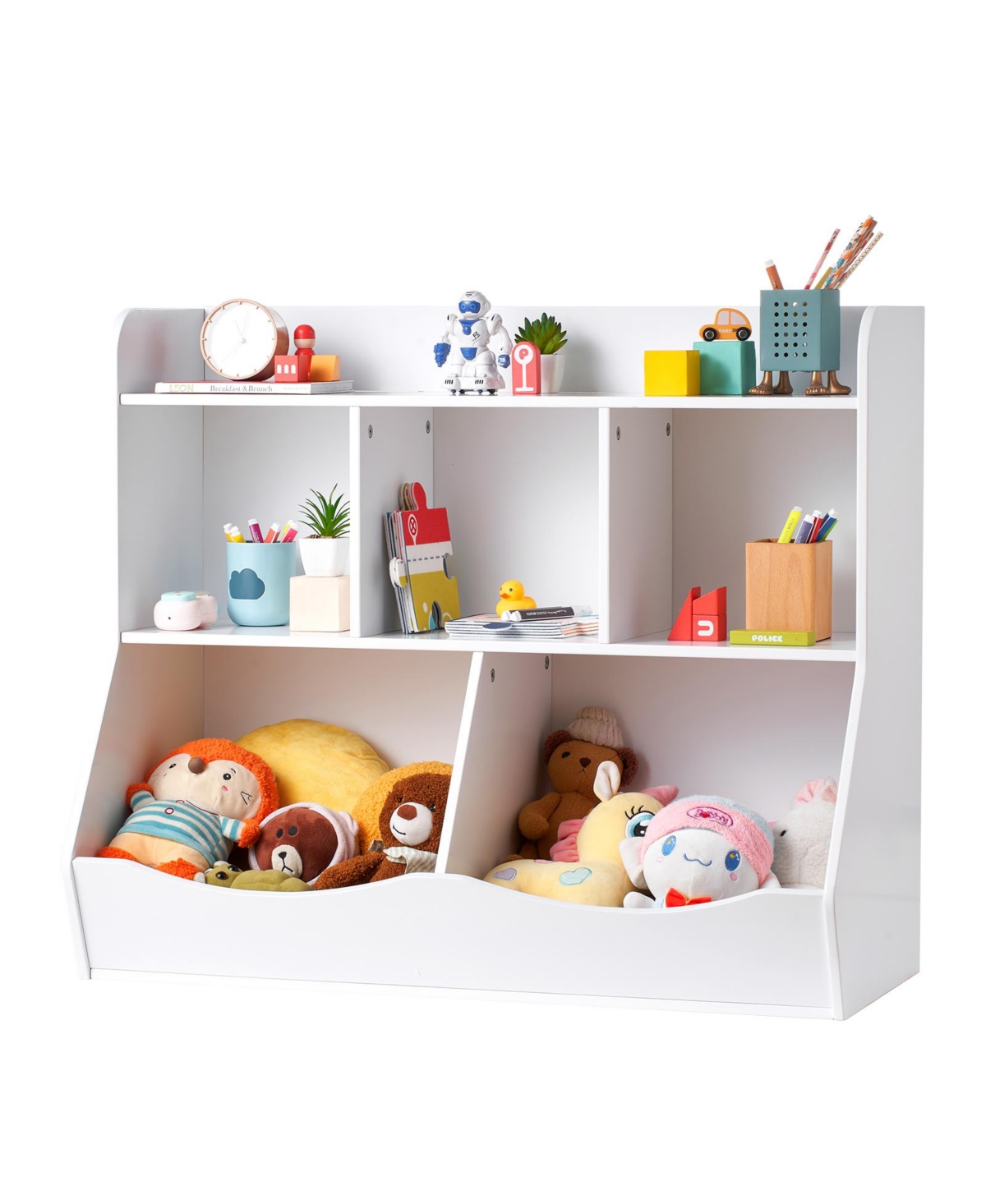 Click here for Flynama 5-Cubby Wooden Kids Storage Cabinet Multi-... prices