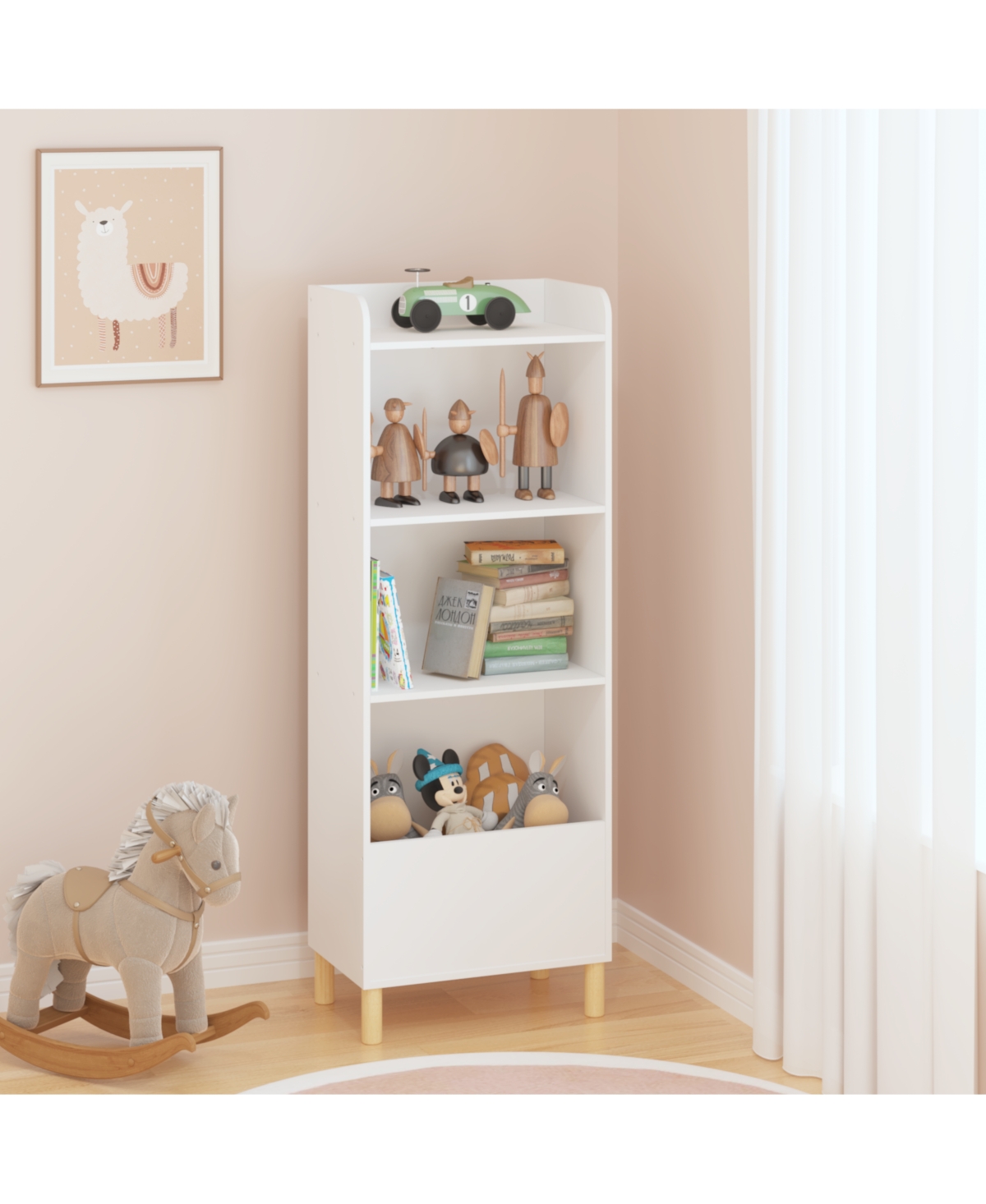Click here for Flynama Kids 4-Tier Bookcase and Toy Storage Organ... prices