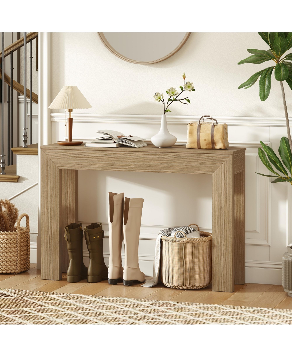Click here for Homcom Console Table Modern  47 Entryway Table  Na... prices