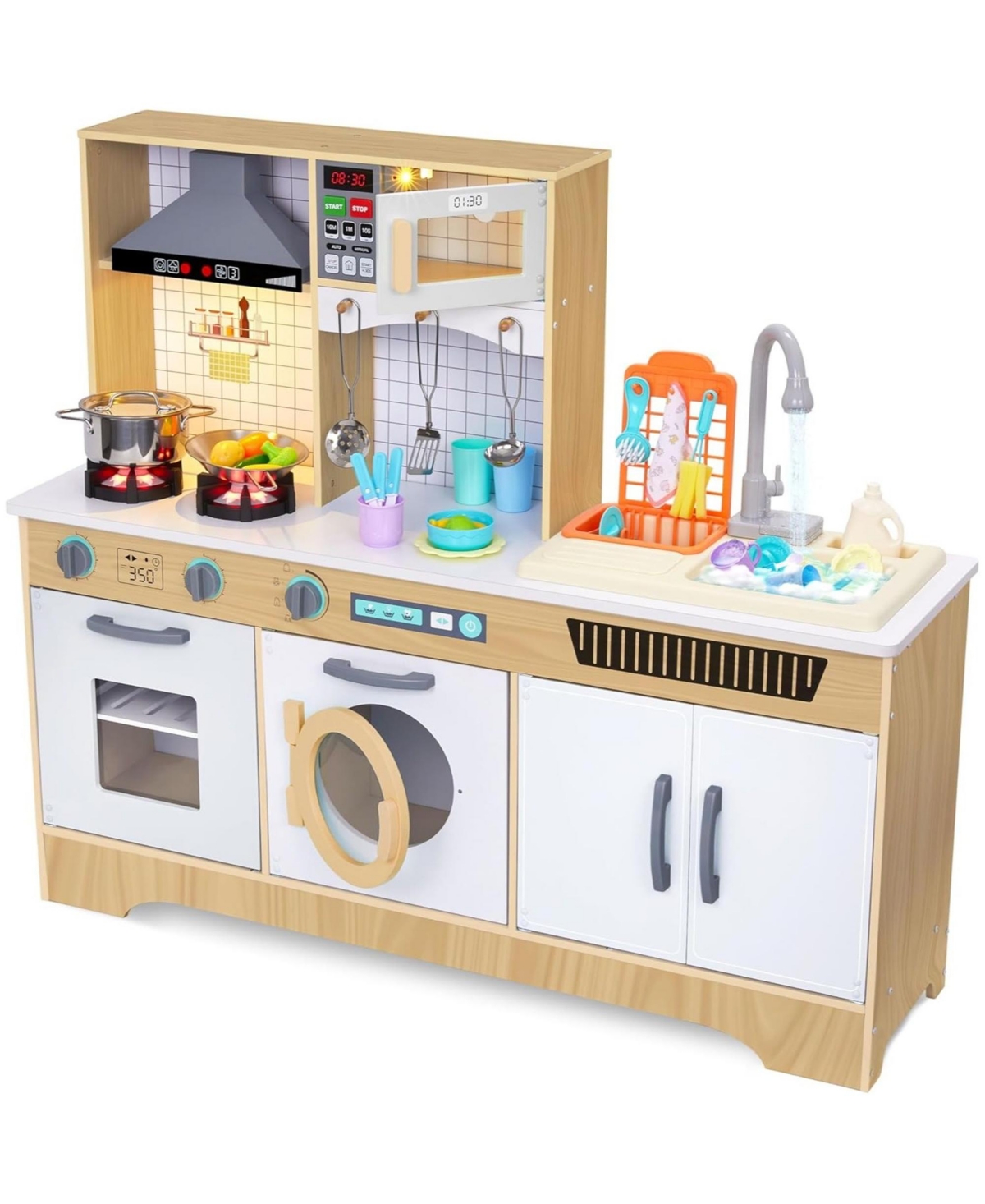 Click here for Lil Jumbl Kids Kitchen Playset  Pretend Kids Woode... prices