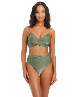 Click here for Bar Iii Womens Shimmer Core Solids Ots Wrap Demi B... prices