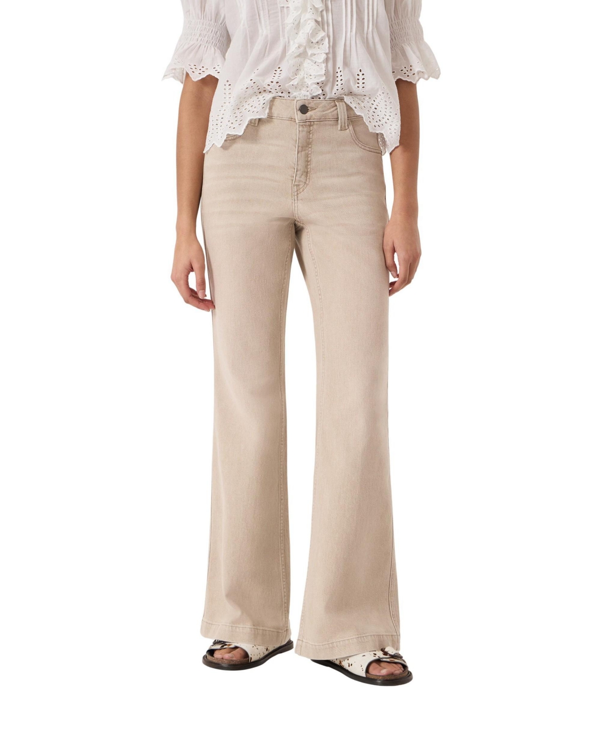 Click here for Hush Womens Ela Bootcut Jeans - Brown rice prices