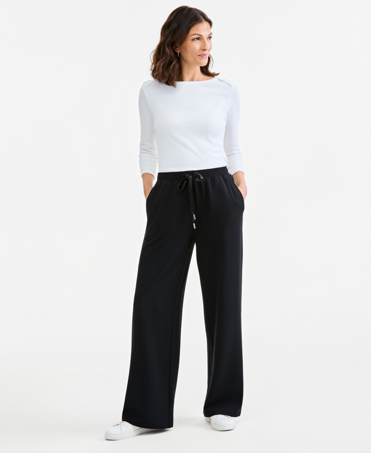 Click here for Style & Co Petite Pull-On Drawstring Wide-Leg Pant... prices