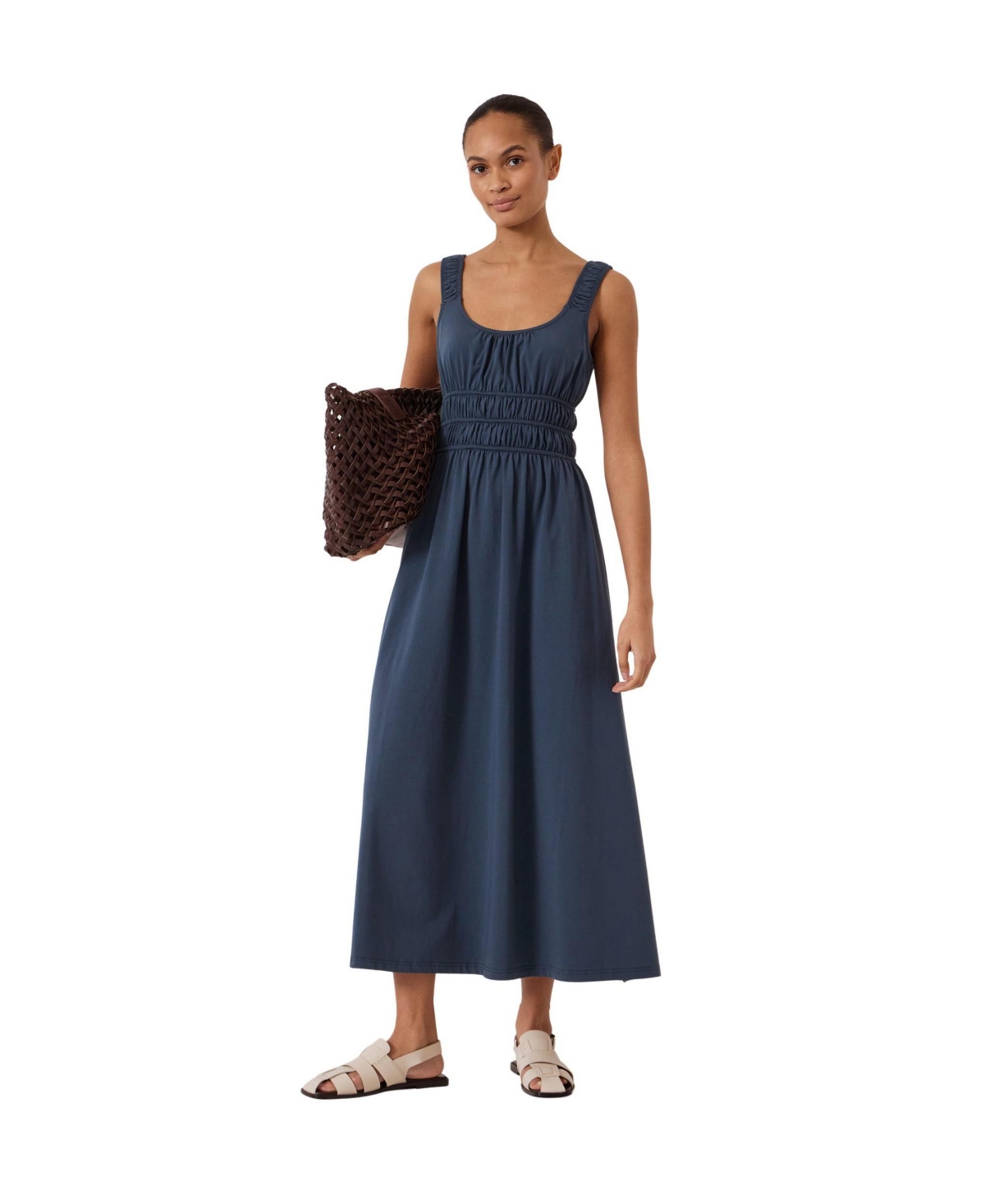 Click here for Hush Womens Scoop Neck Gathered Strap Maxi Dress -... prices