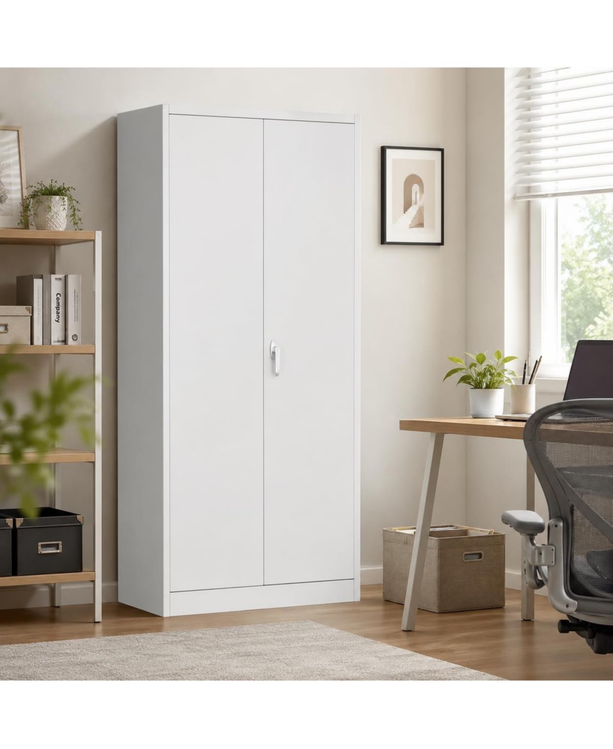 Click here for homfan 71inch Metal Lockable Cabinet 4 Adjustable... prices