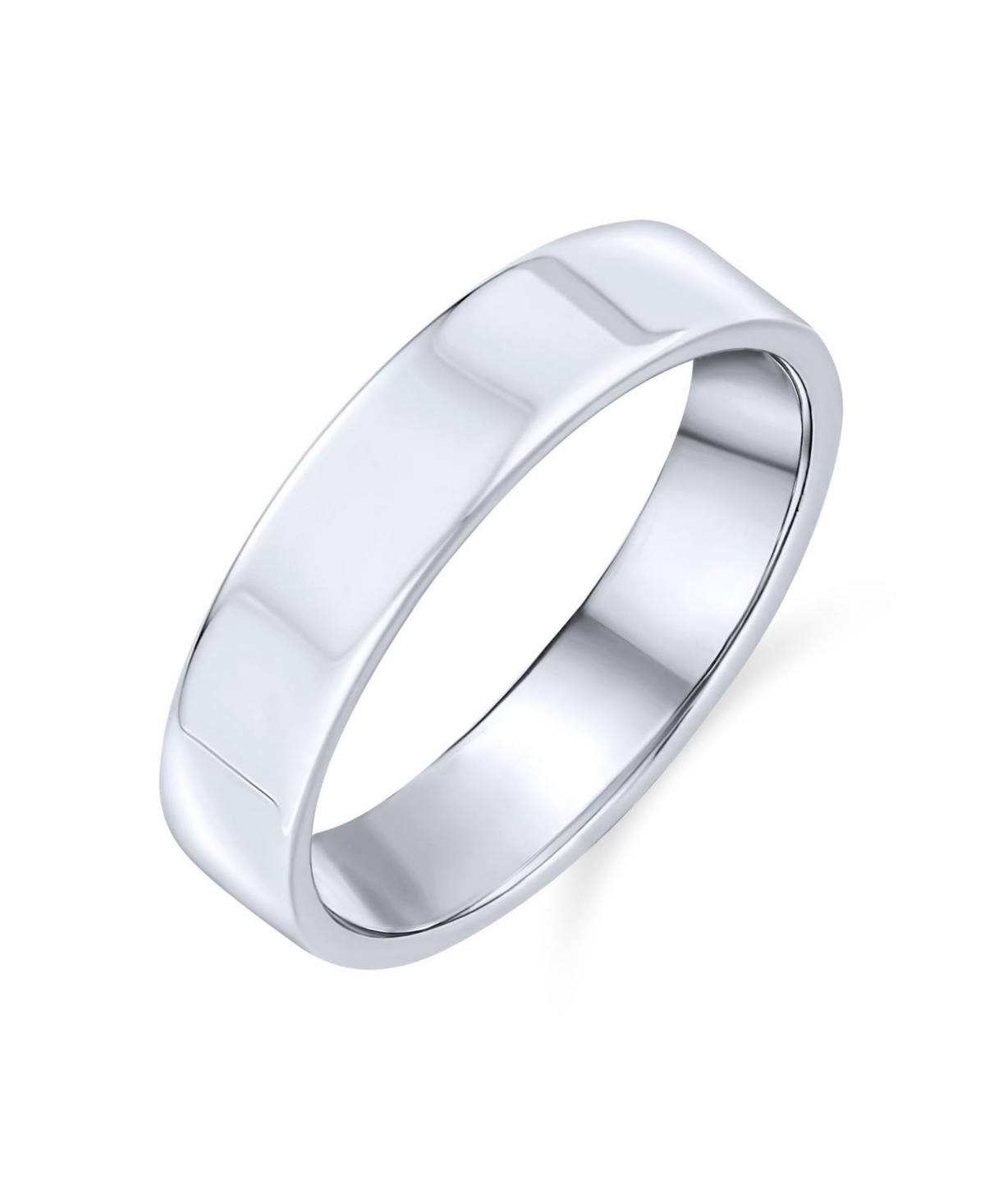Click here for Bling Jewelry Traditional Simple Flat Band Ring .9... prices