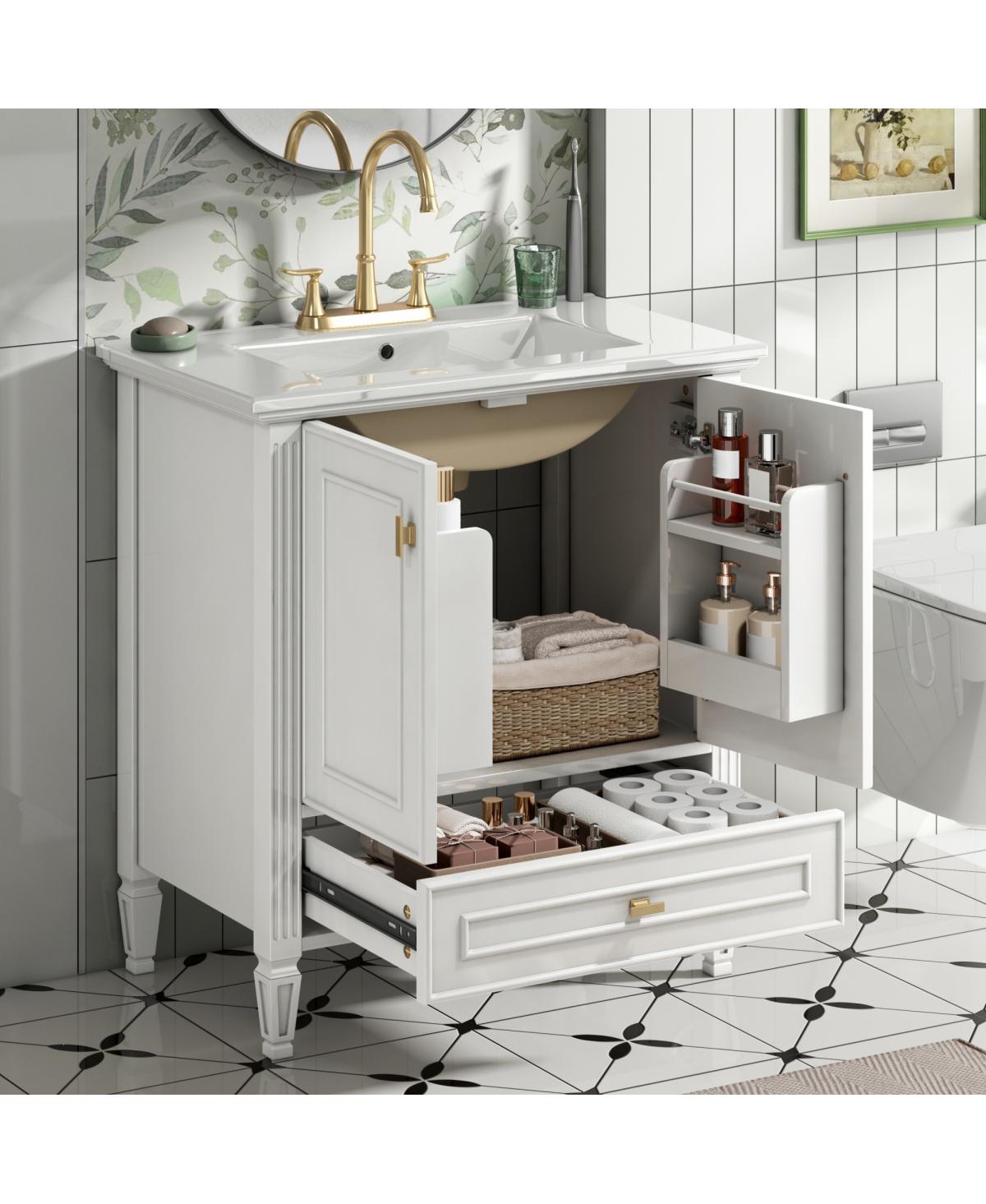 Click here for Sillysis 30 Inch Retro Bathroom Vanity with Cerami... prices