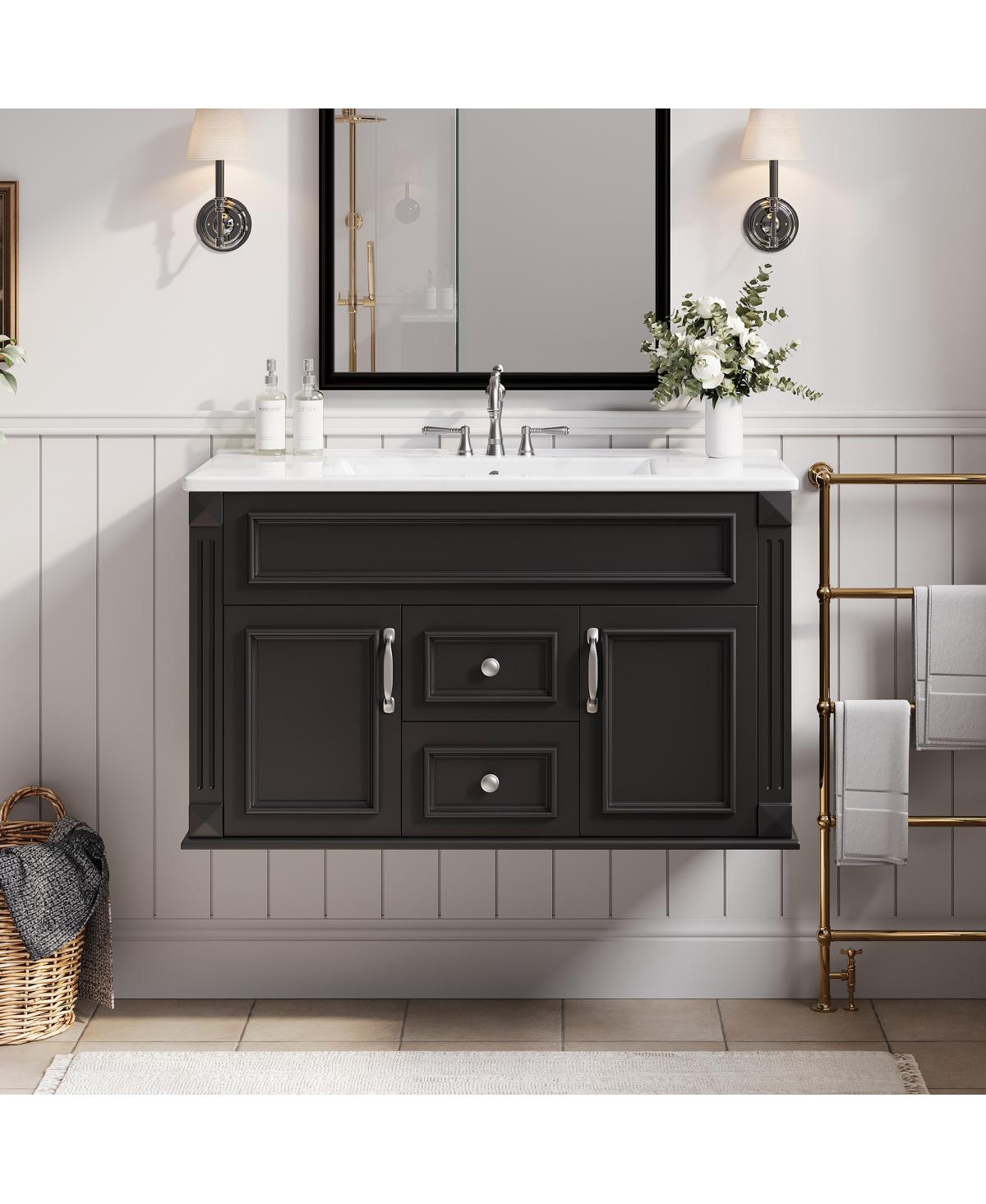 Click here for Sillysis 36 Inch Floating Bathroom Vanity with Cer... prices