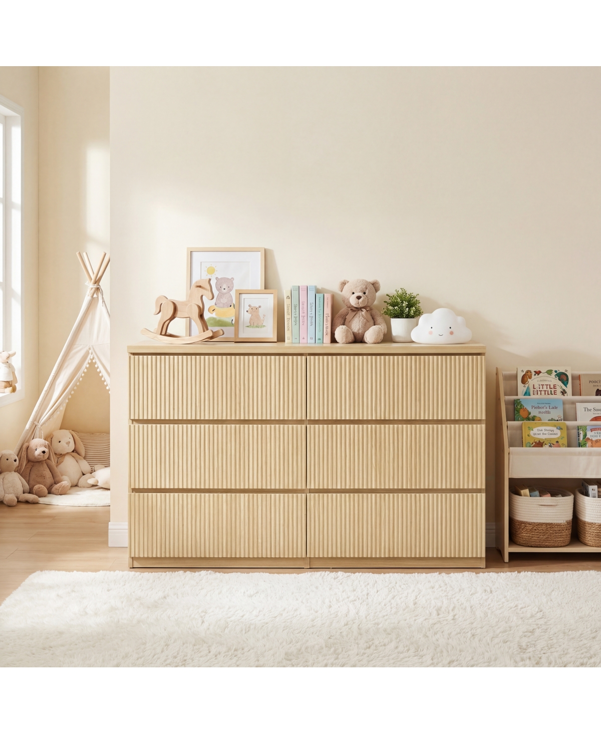 Click here for Streamdale Furniture Modern Natural Wood 6-Drawer... prices