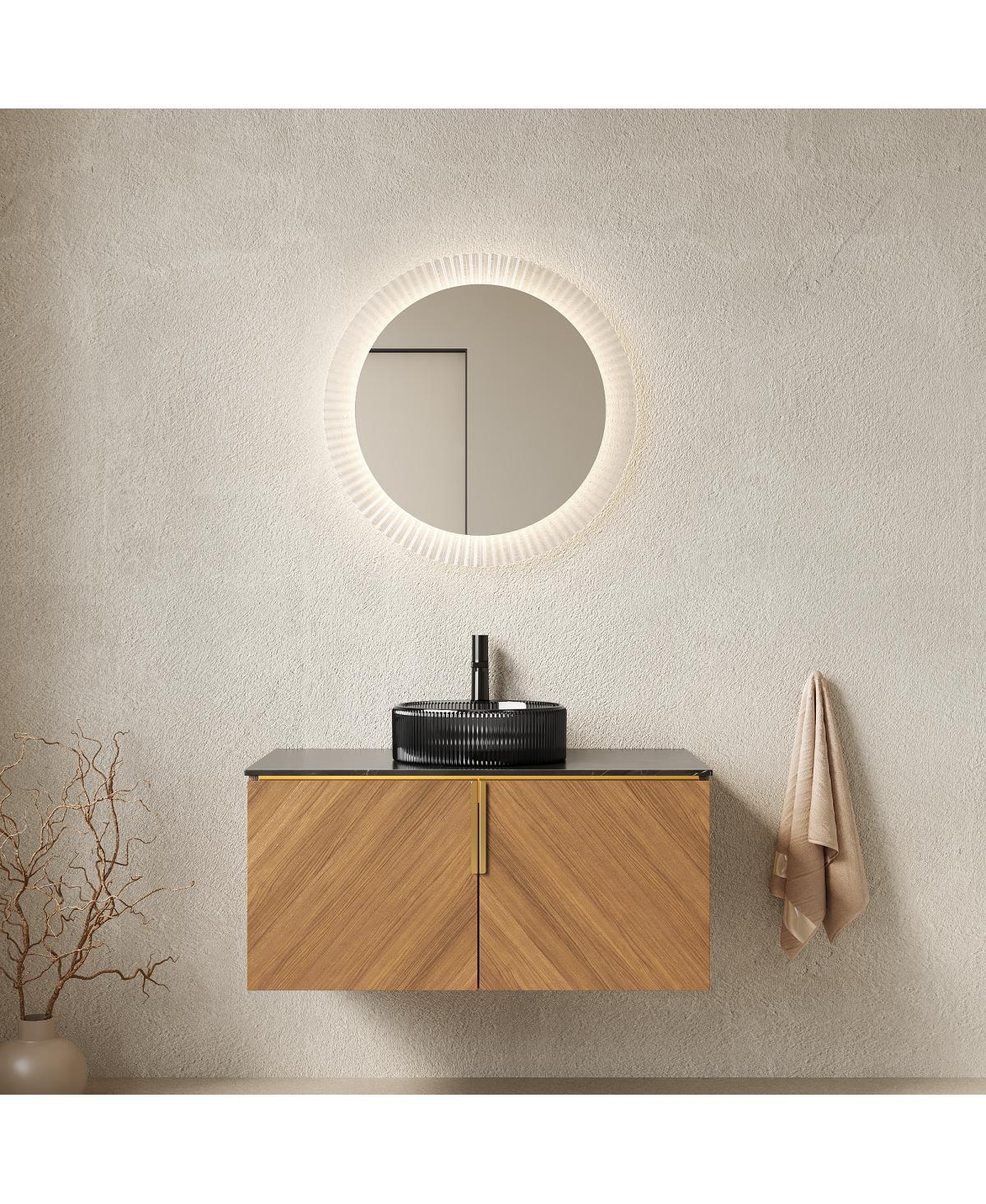 Click here for Sillysis Bathroom Vanity Cabinet with Glass Vessel... prices