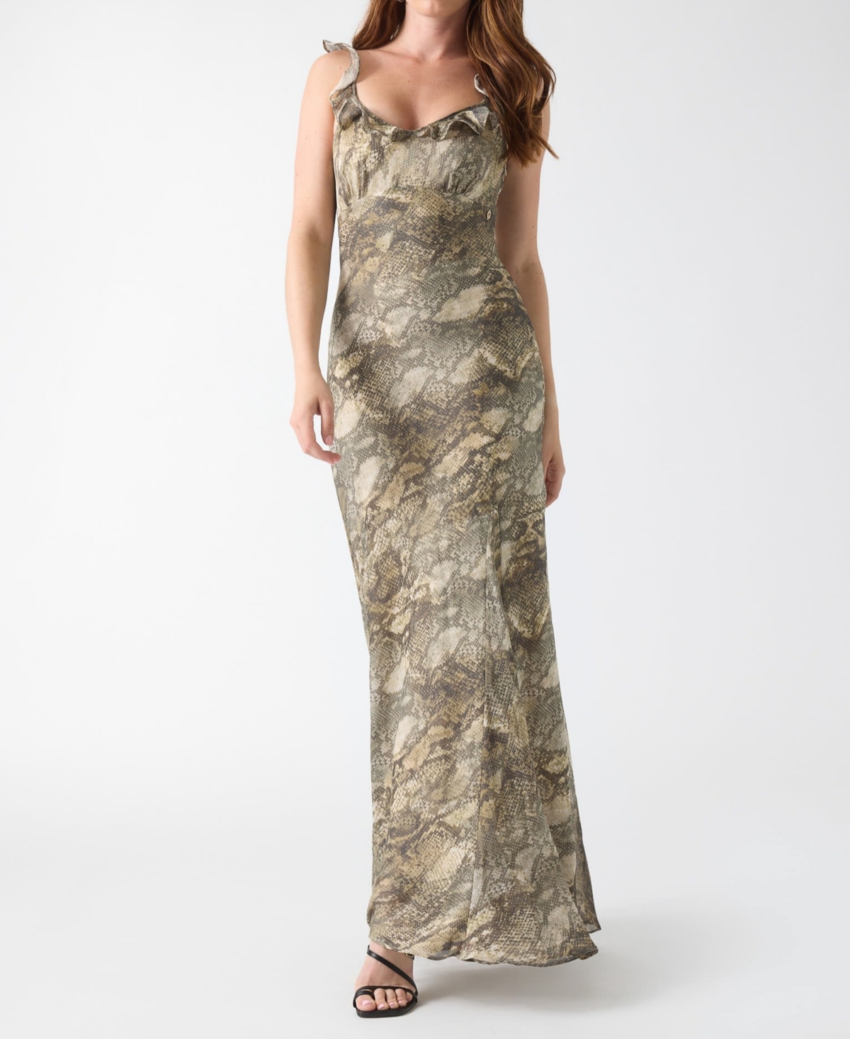 Click here for Guess Womens Animal-Print Sweetheart Maxi Dress -... prices