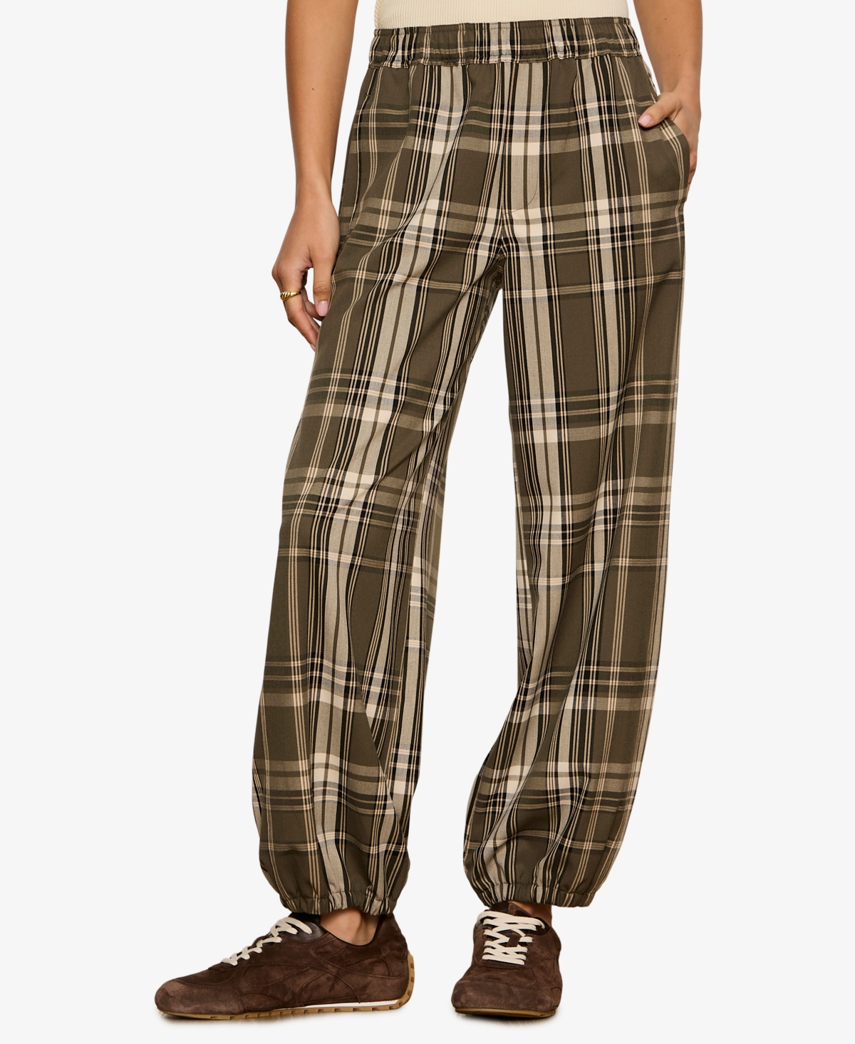 Click here for Sanctuary Petite Micro Pull-On Balloon Pants - Lin... prices