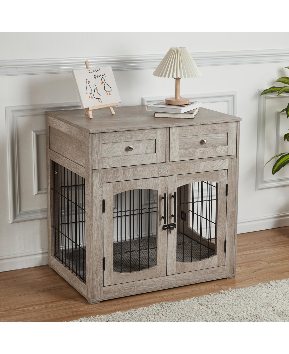 Click here for homfan 41.3L x 23.6W x 40.6H in Large Dog Cage Eng... prices