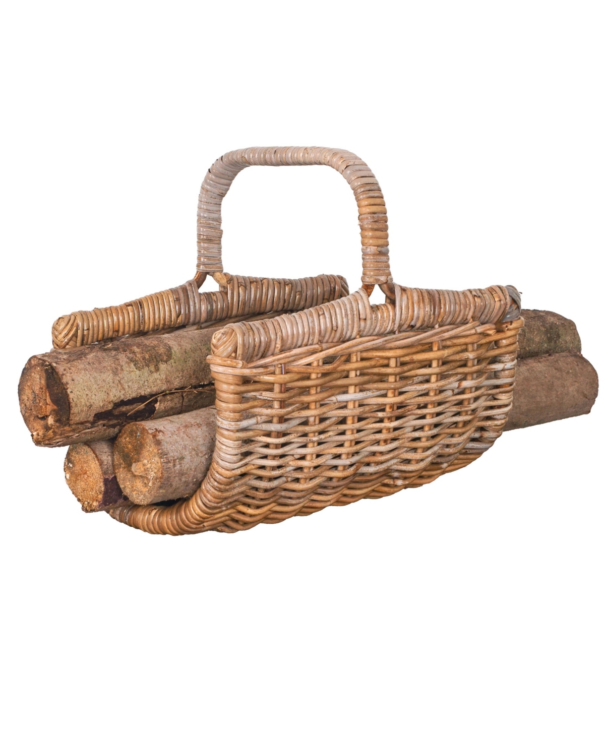 Click here for Wickerwise Decorative Rattan Natural Log Holder Ba... prices