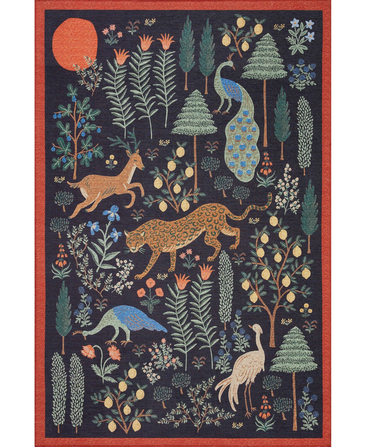 Click here for Rifle Paper Co Menagerie Men-01 23 x 5 Area Rug -... prices