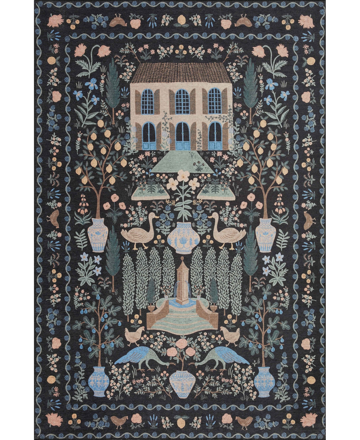 Click here for Rifle Paper Co Menagerie Men-03 23 x 5 Area Rug -... prices
