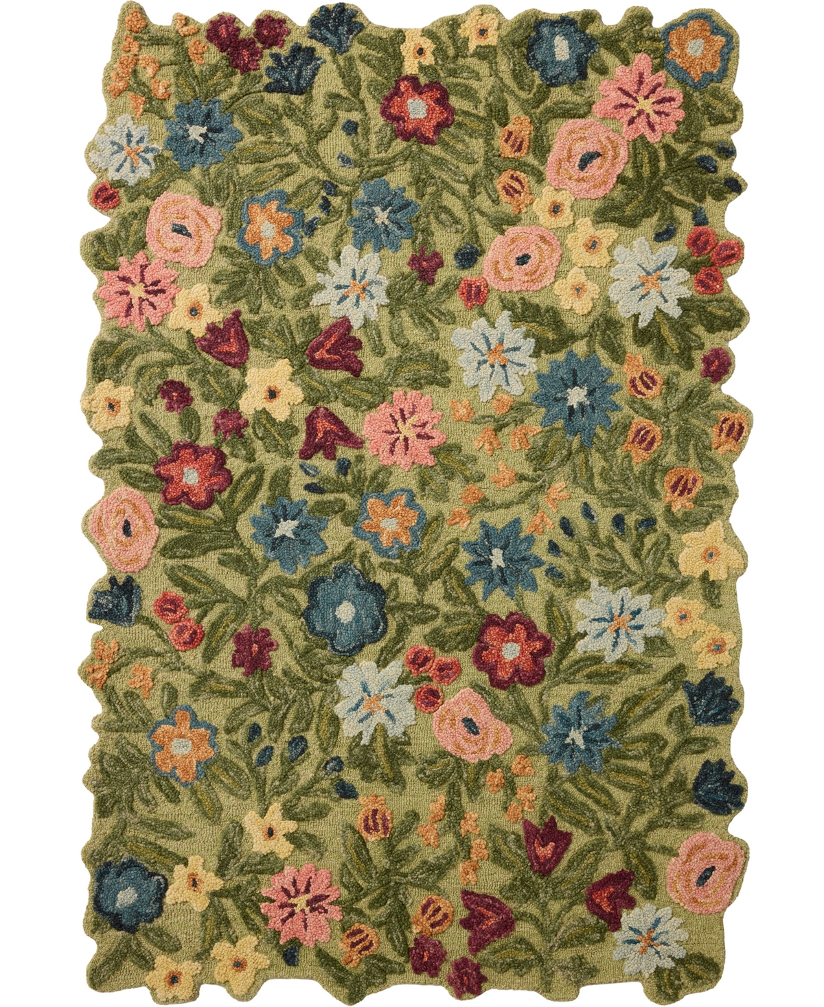 Click here for Rifle Paper Co Edith Edt-01 79 x 99 Area Rug - Gre... prices