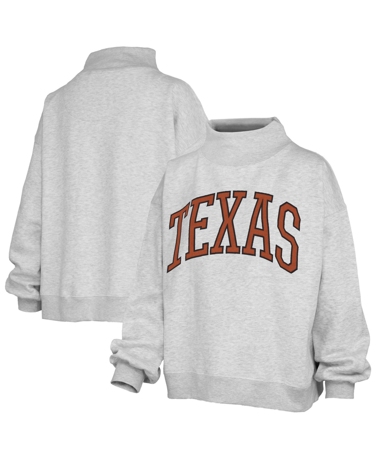 Click here for Pressbox Womens Heather Gray Texas Longhorns Overs... prices