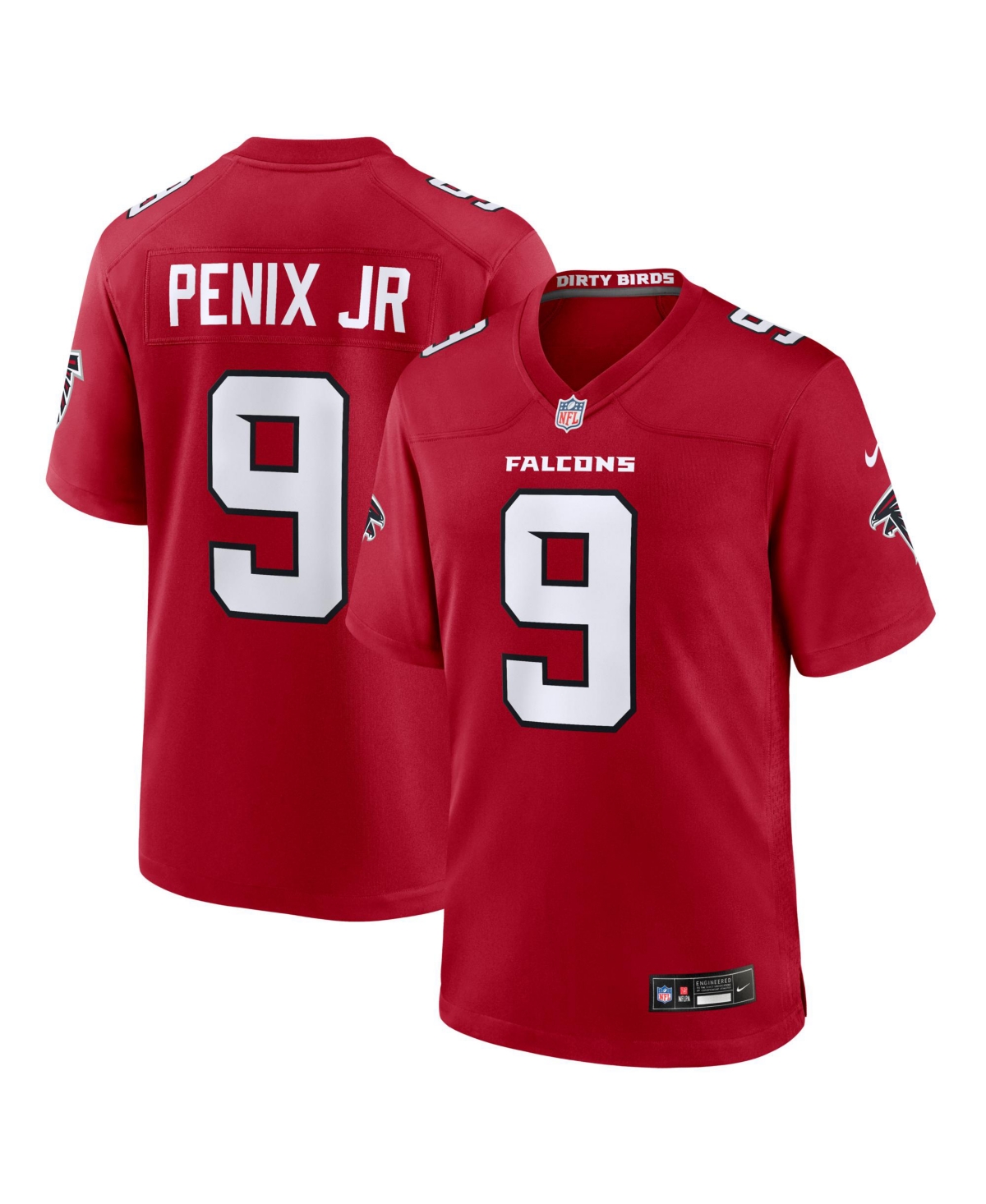 Click here for Nike Mens Michael Penix Jr. Red Atlanta Falcons Ga... prices
