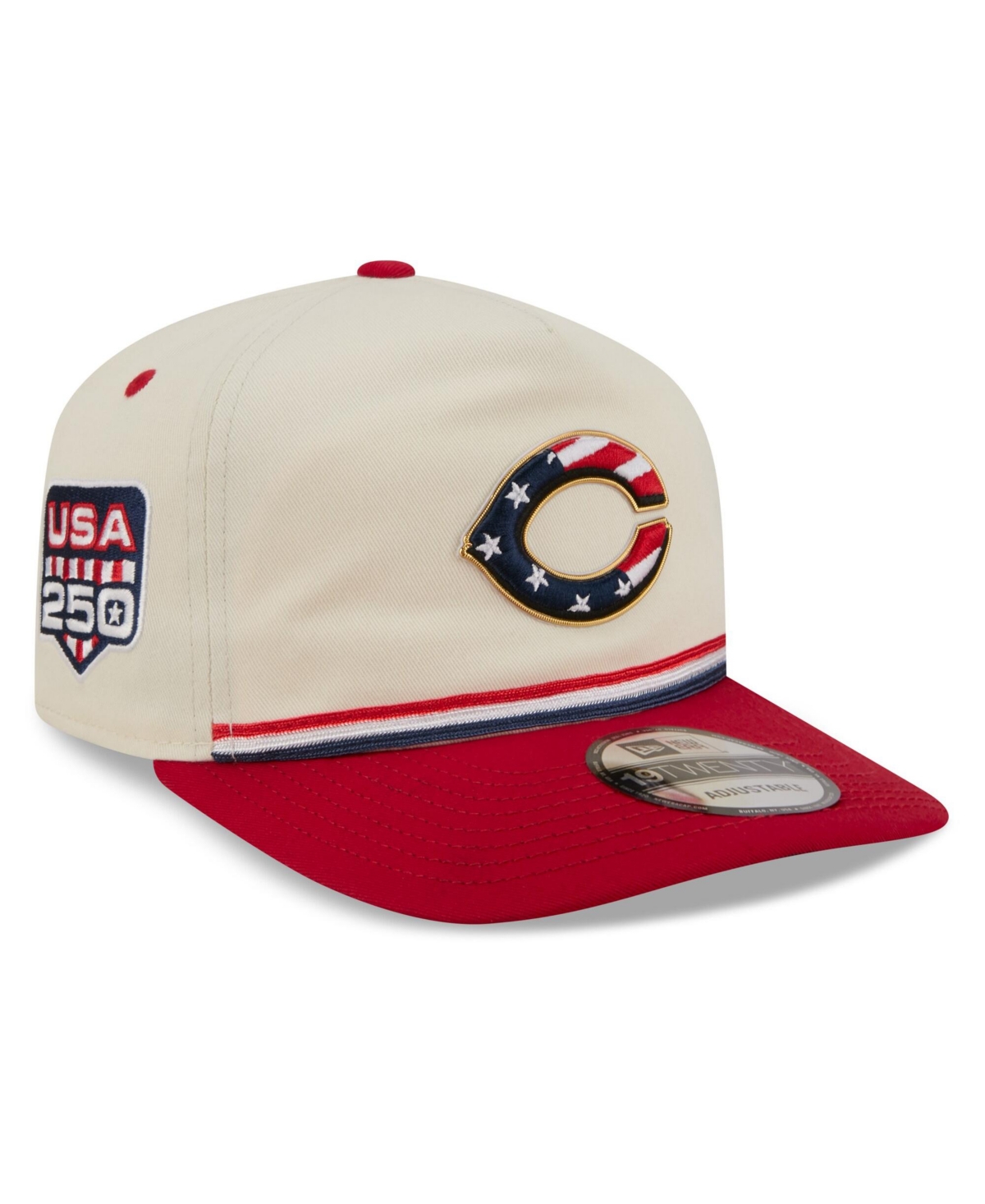 Click here for New Era Mens Cream/Red Cincinnati Reds Usa 250 Fou... prices