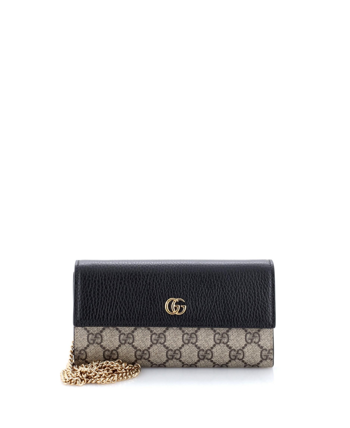 Click here for Pre-Owned Gucci Gg Marmont Continental Chain Walle... prices