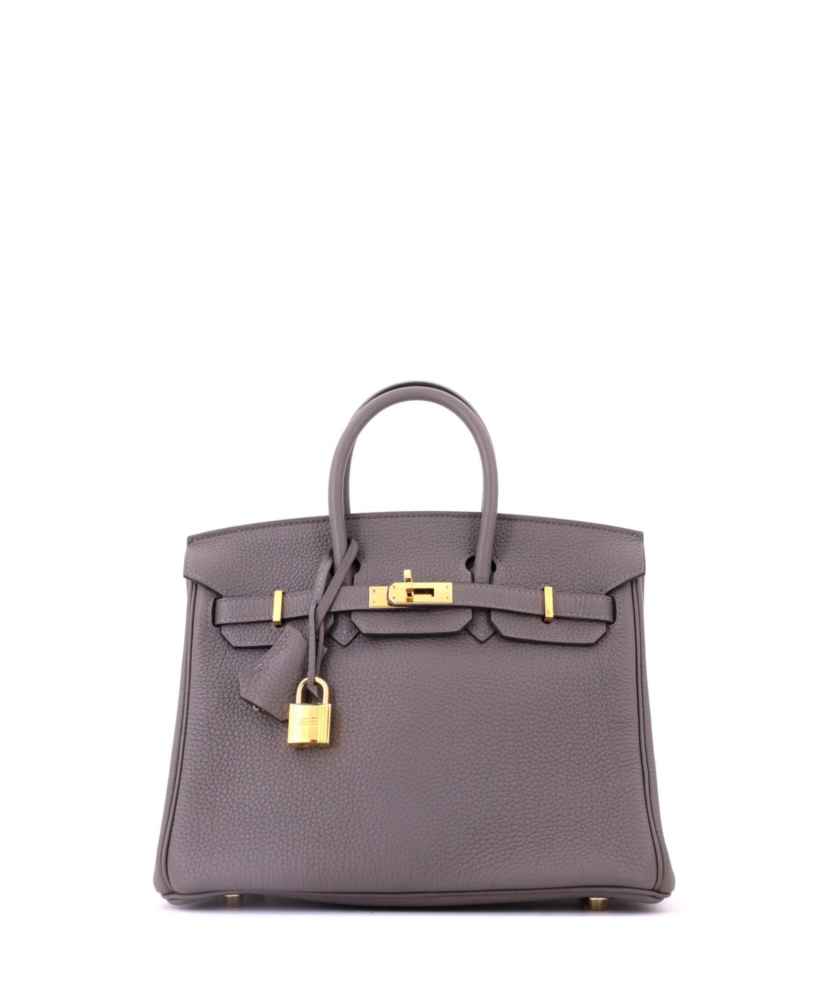 Click here for Pre-Owned HERMES Birkin 25 Handbag Grey Togo with... prices