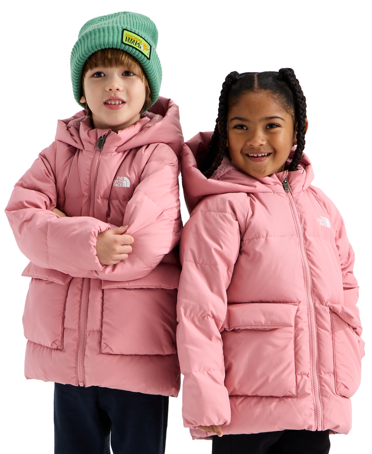Click here for The North Face Boys and Girls 2T-7 Down Fleece-Lin... prices