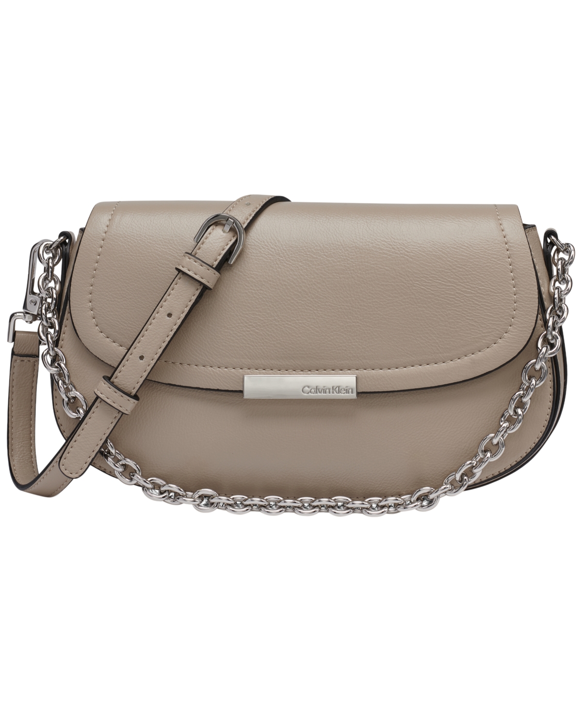 Click here for Calvin Klein Azalea Small Crossbody Handbag - Dune prices