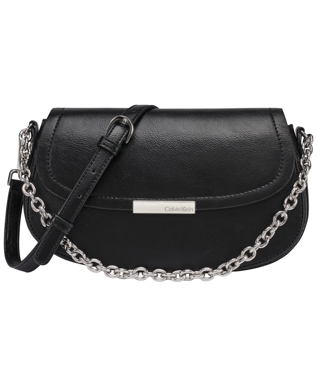 Click here for Calvin Klein Azalea Small Crossbody Handbag - Blac... prices