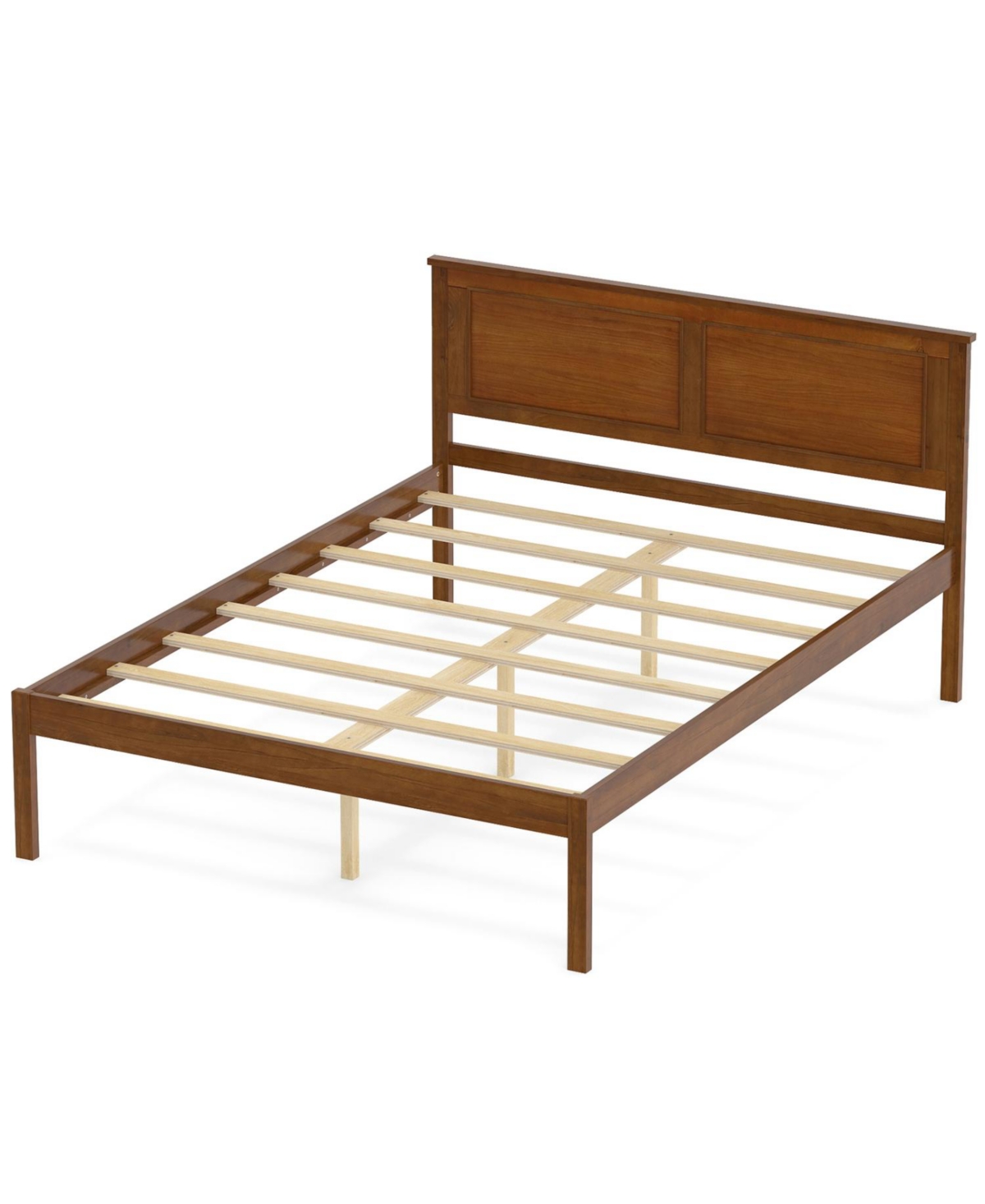 Click here for Slickblue Wooden Farmhouse Bed Frame with Platform... prices