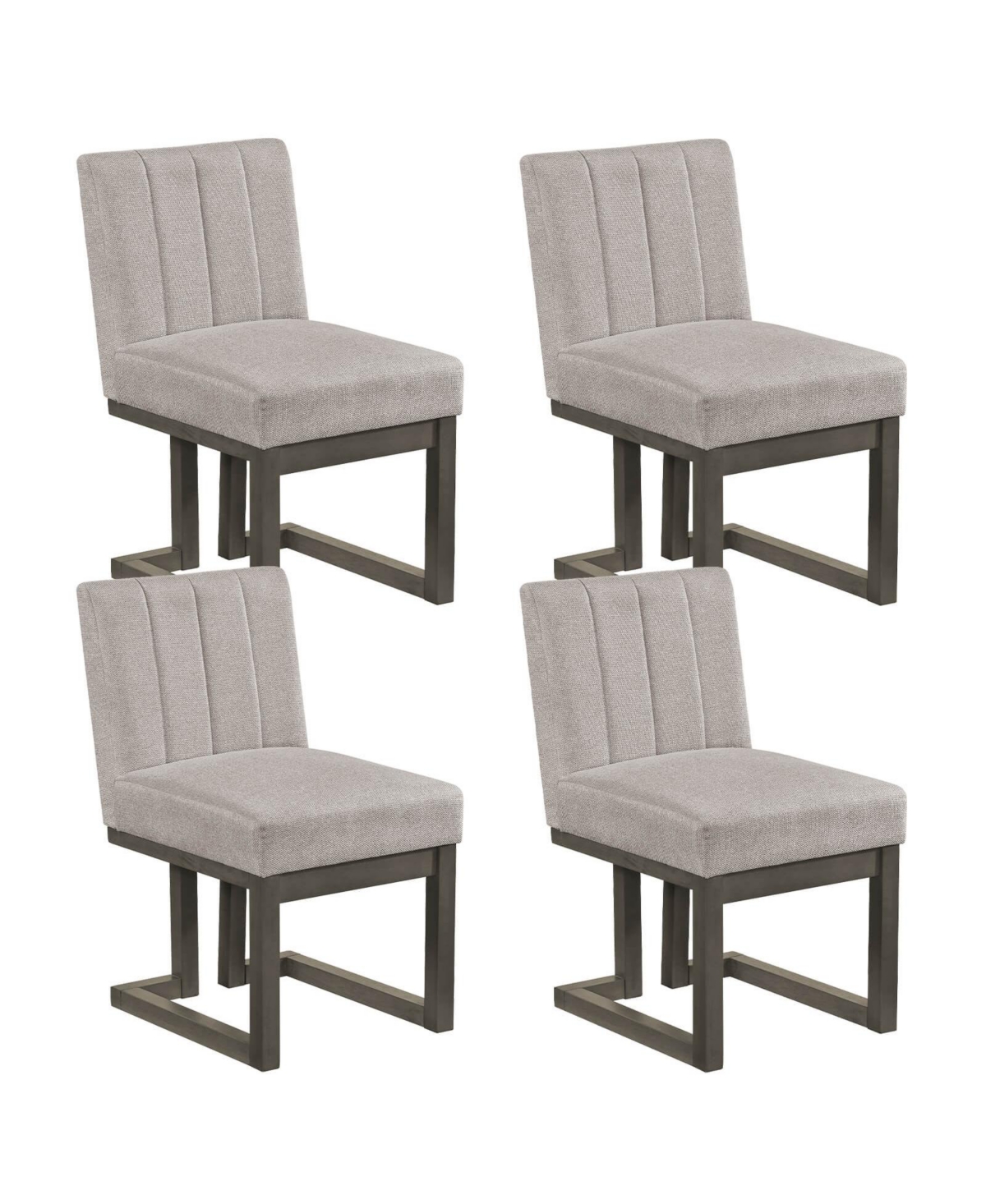 Click here for Costway Wooden Dining Chairs Modern Farmhouse Fabr... prices