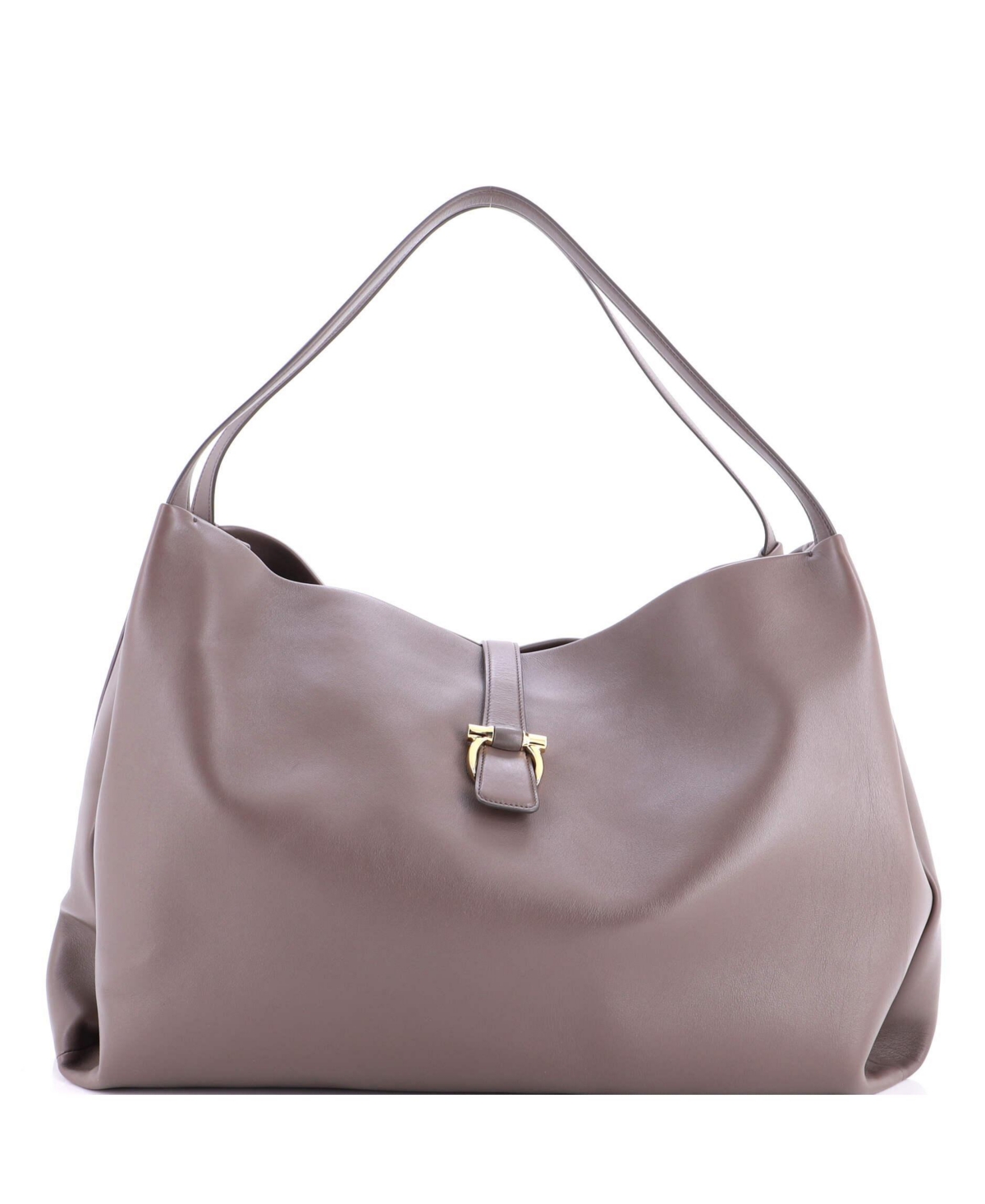 Click here for Pre-Owned Salvatore Ferragamo Xl Mia Tote Leather... prices