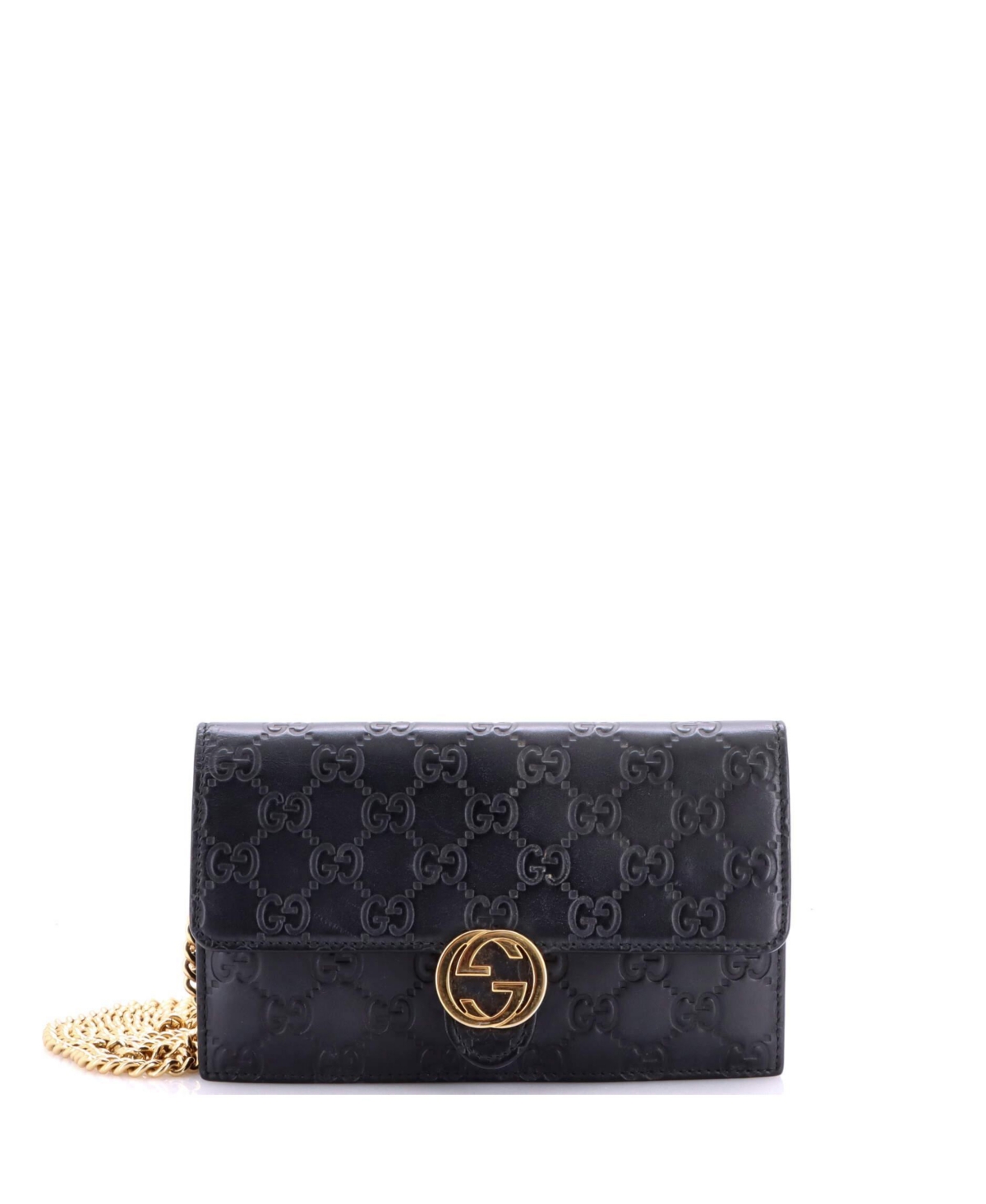 Click here for Pre-Owned Gucci Icon Wallet on Chain Guccissima Le... prices