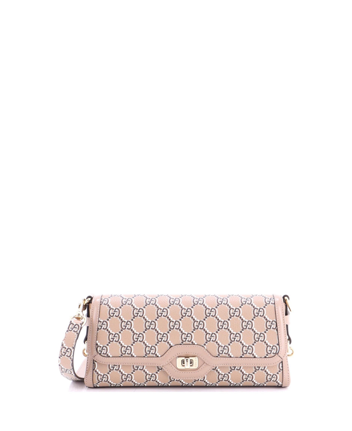 Click here for Pre-Owned Gucci Small Luce Shoulder Bag Optical Gg... prices