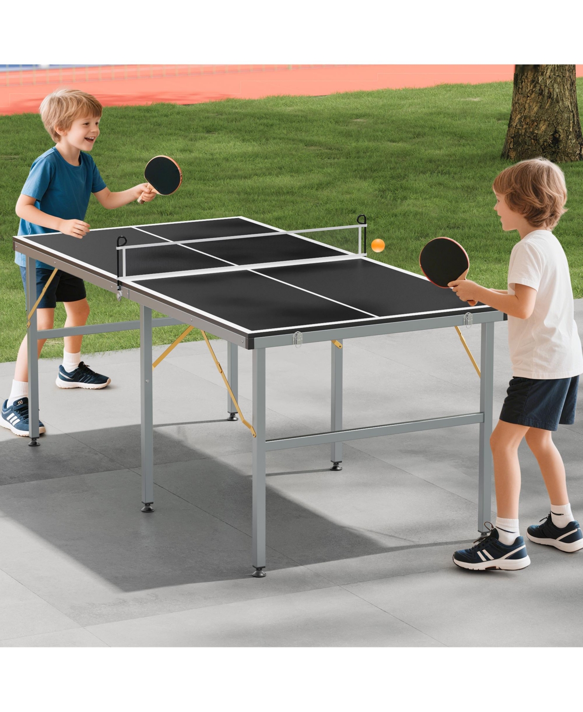 Click here for homfan Foldable Table Tennis Table with Engineered... prices
