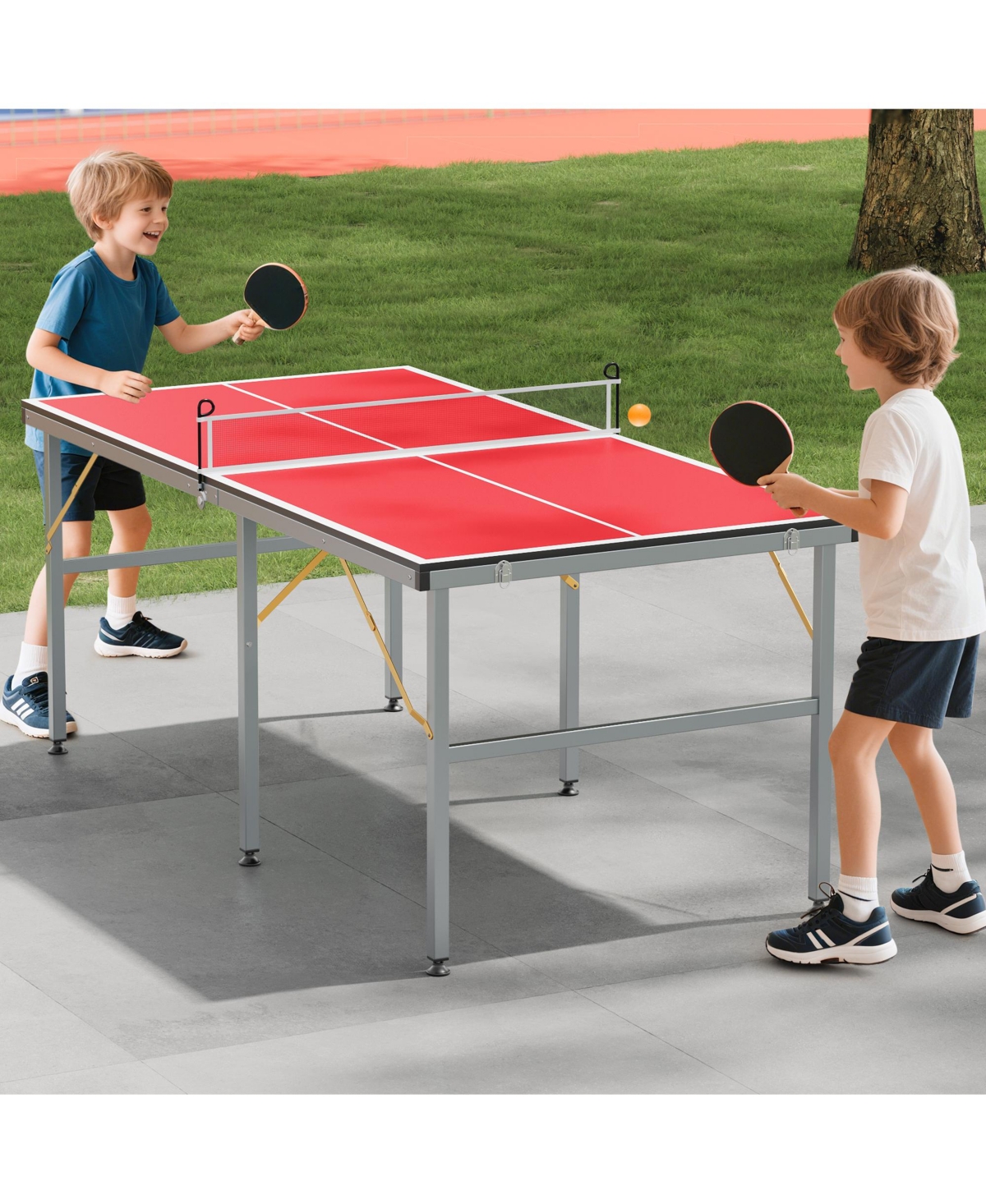 Click here for homfan Foldable Table Tennis Table with Engineered... prices