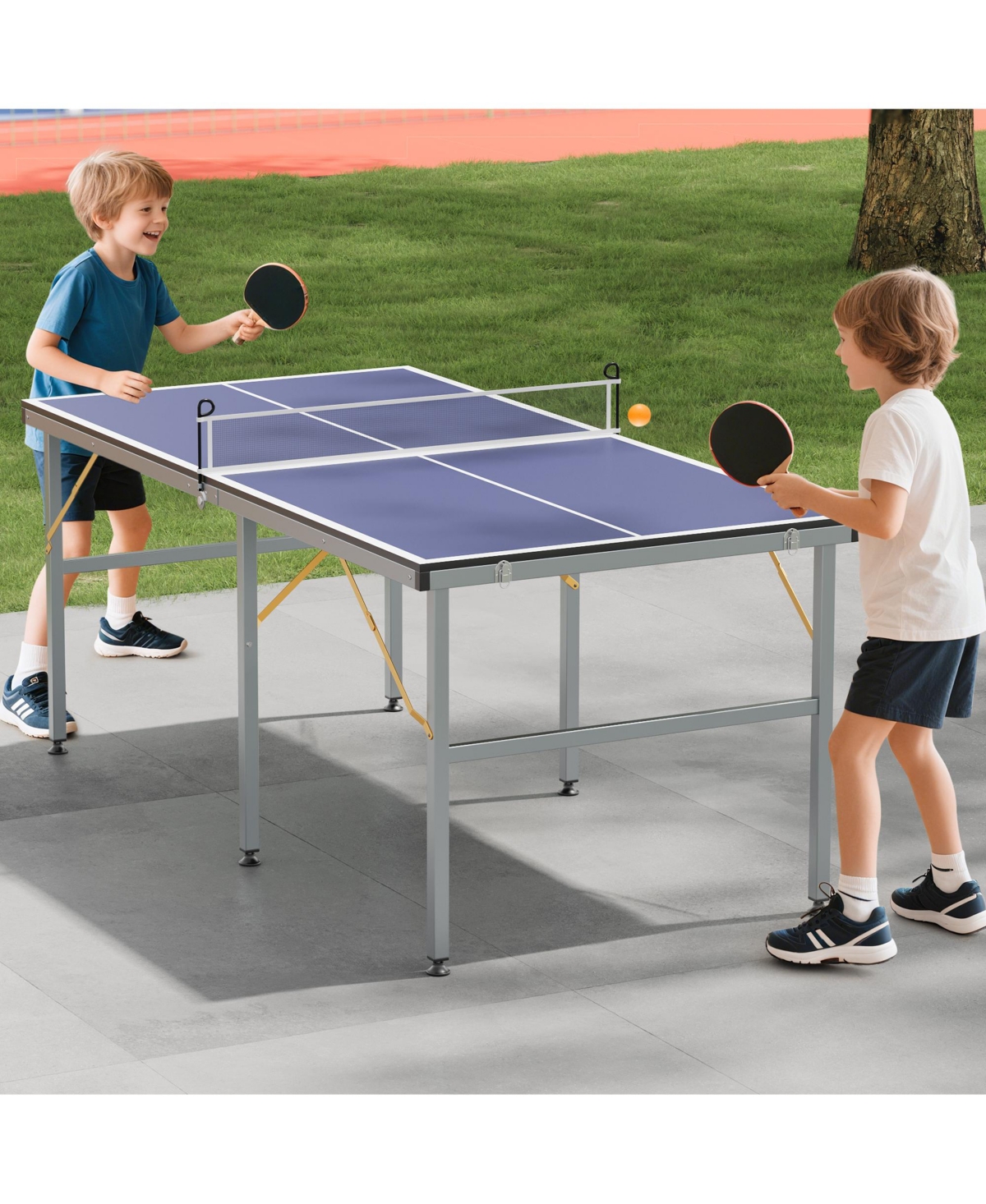 Click here for homfan Foldable Table Tennis Table with Engineered... prices