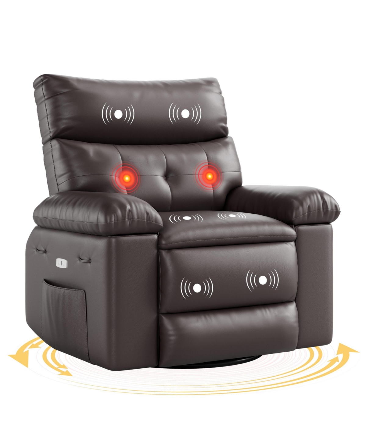Click here for homfan Manual Recliner  Pu Leather Rocker with Hea... prices