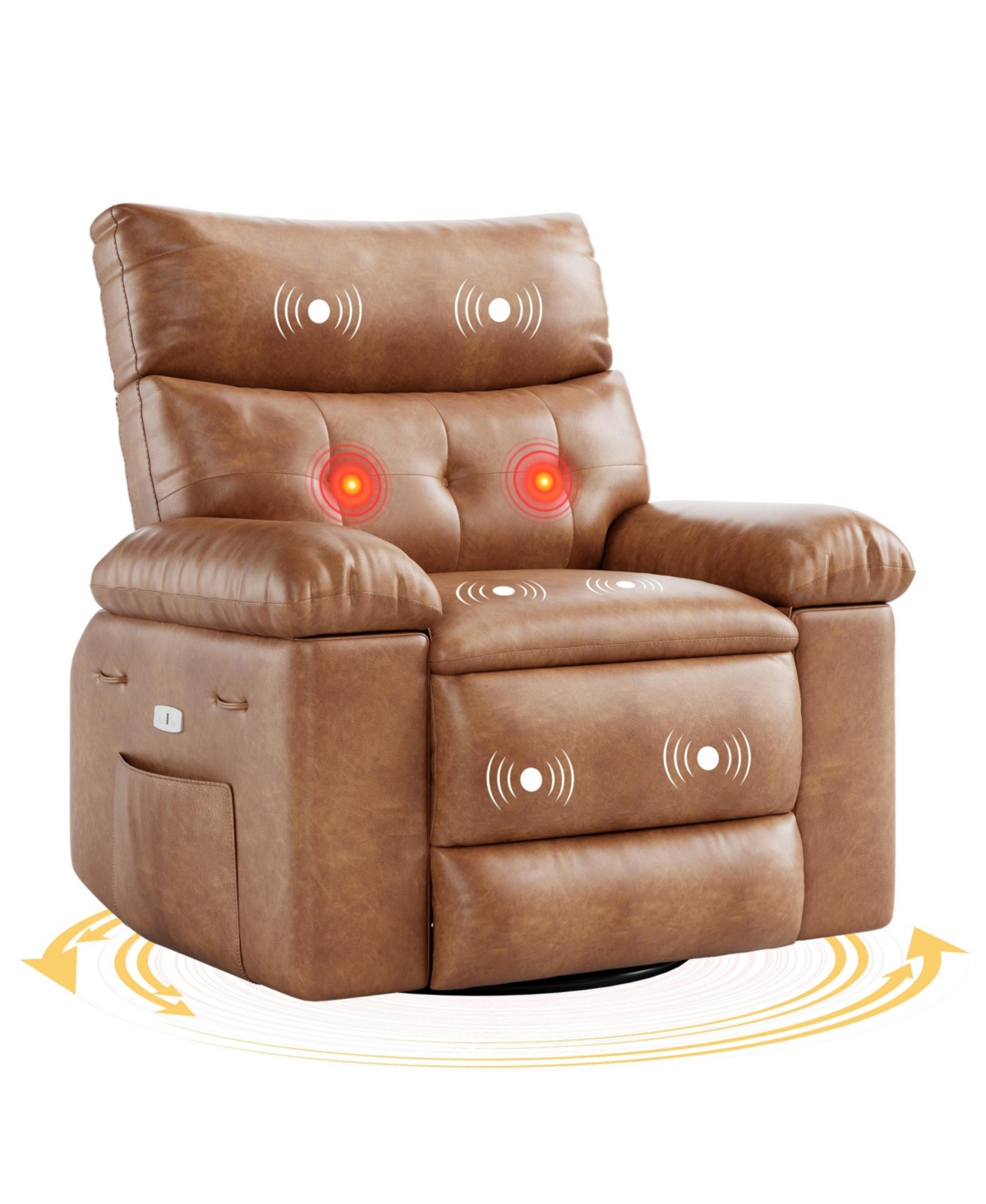 Click here for homfan Manual Recliner  Pu Leather Rocker with Hea... prices