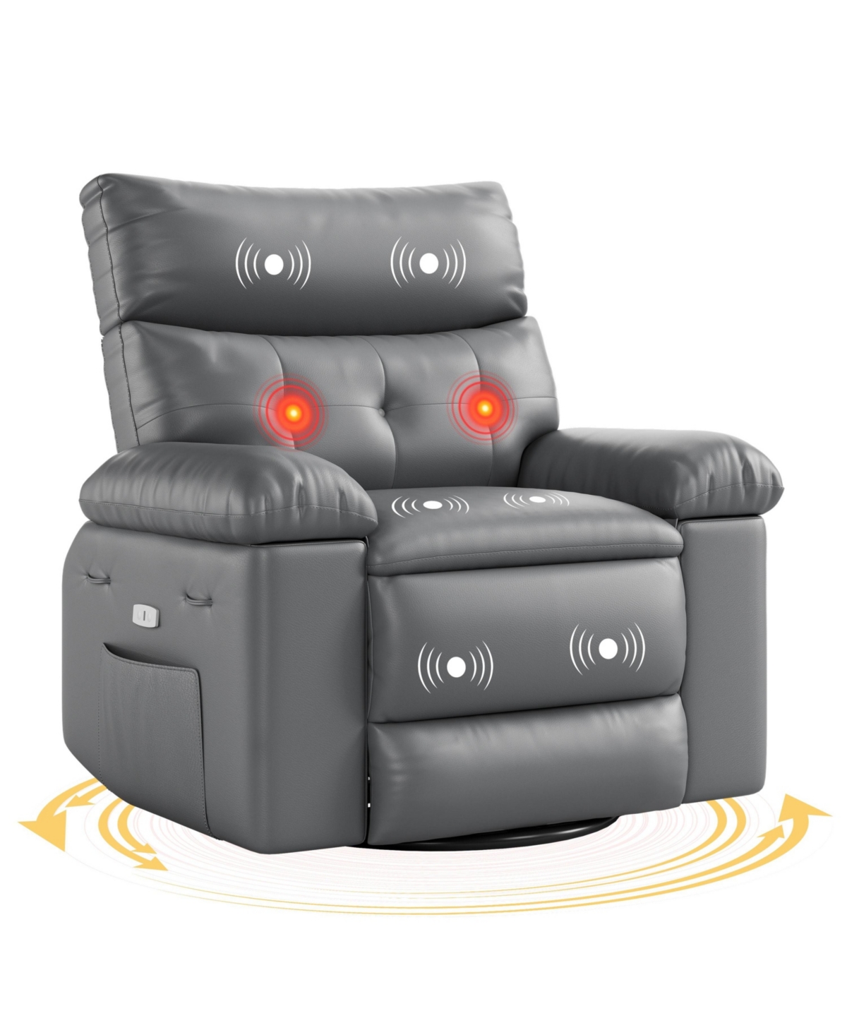 Click here for homfan Manual Recliner  Pu Leather Rocker with Hea... prices