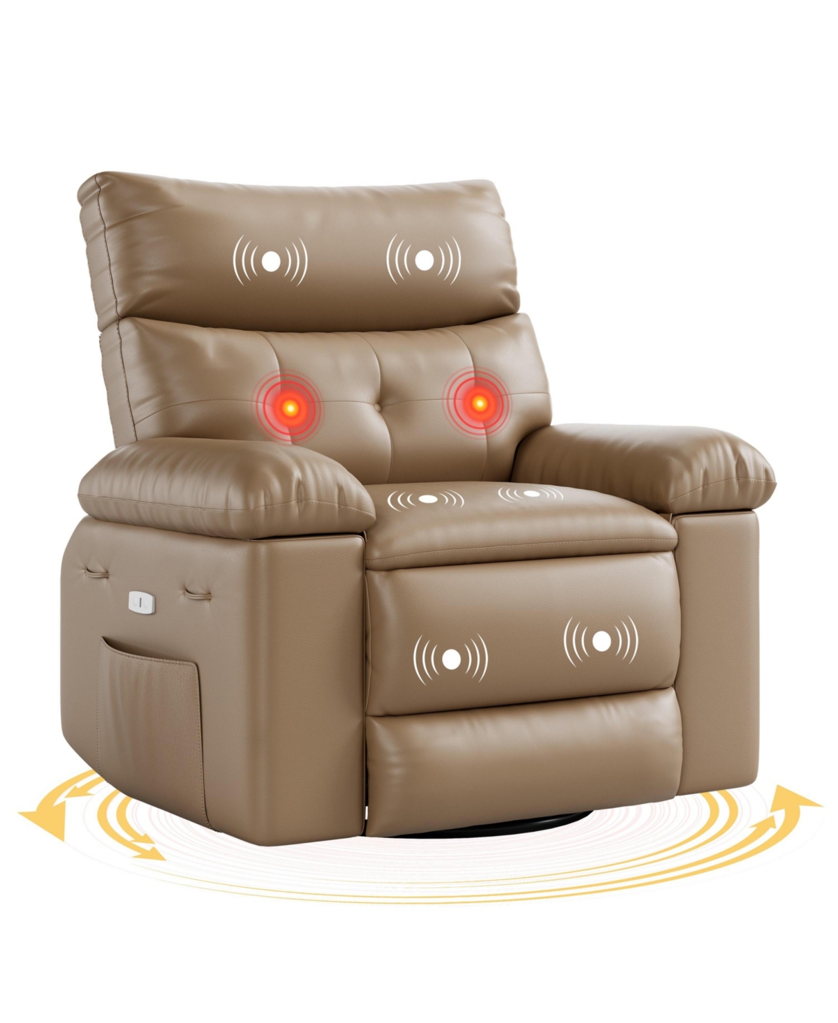 Click here for homfan Manual Recliner  Pu Leather Rocker with Hea... prices