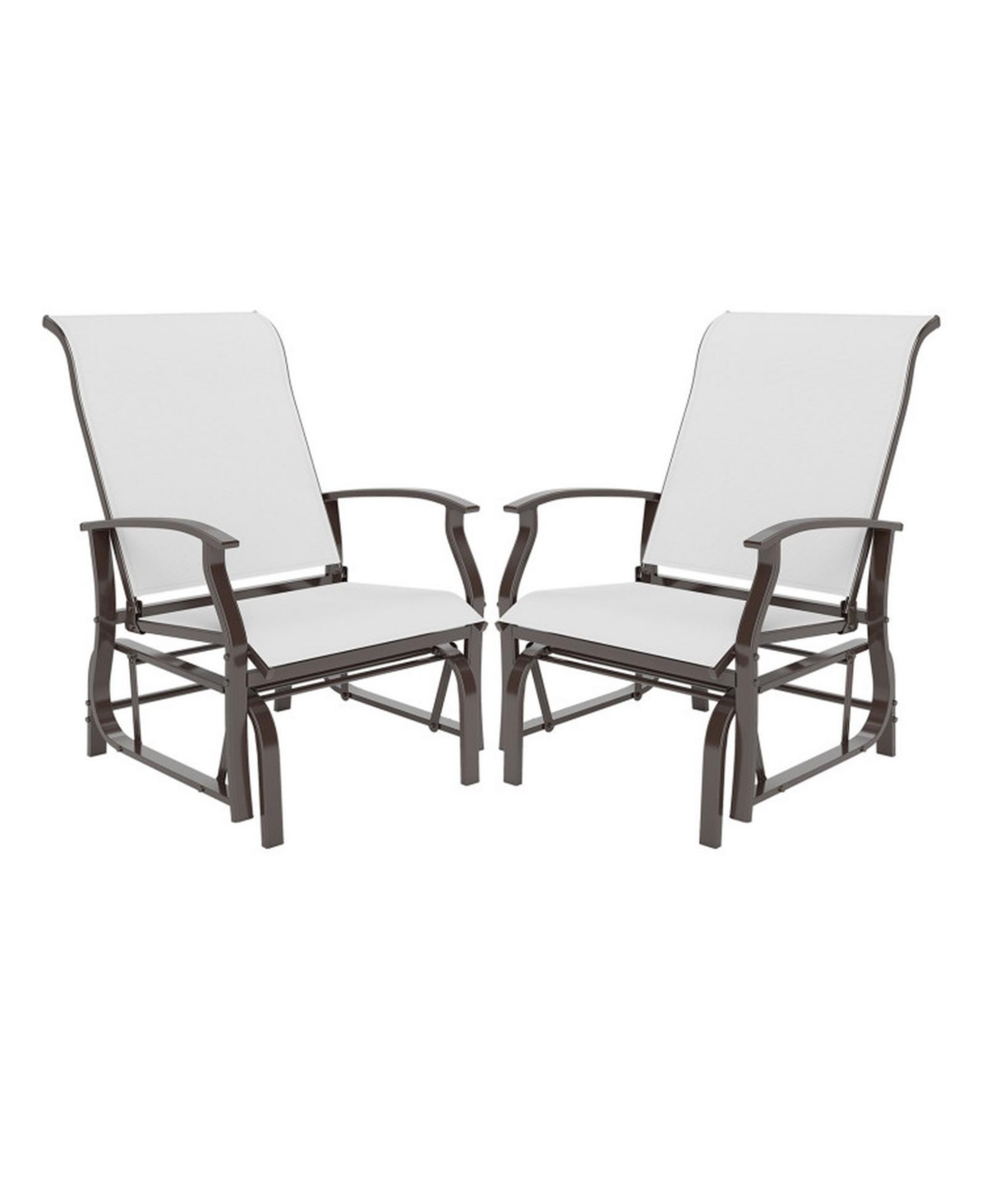 Click here for Gouun Outdoor Glider Chair Set of 2 with Padded Se... prices